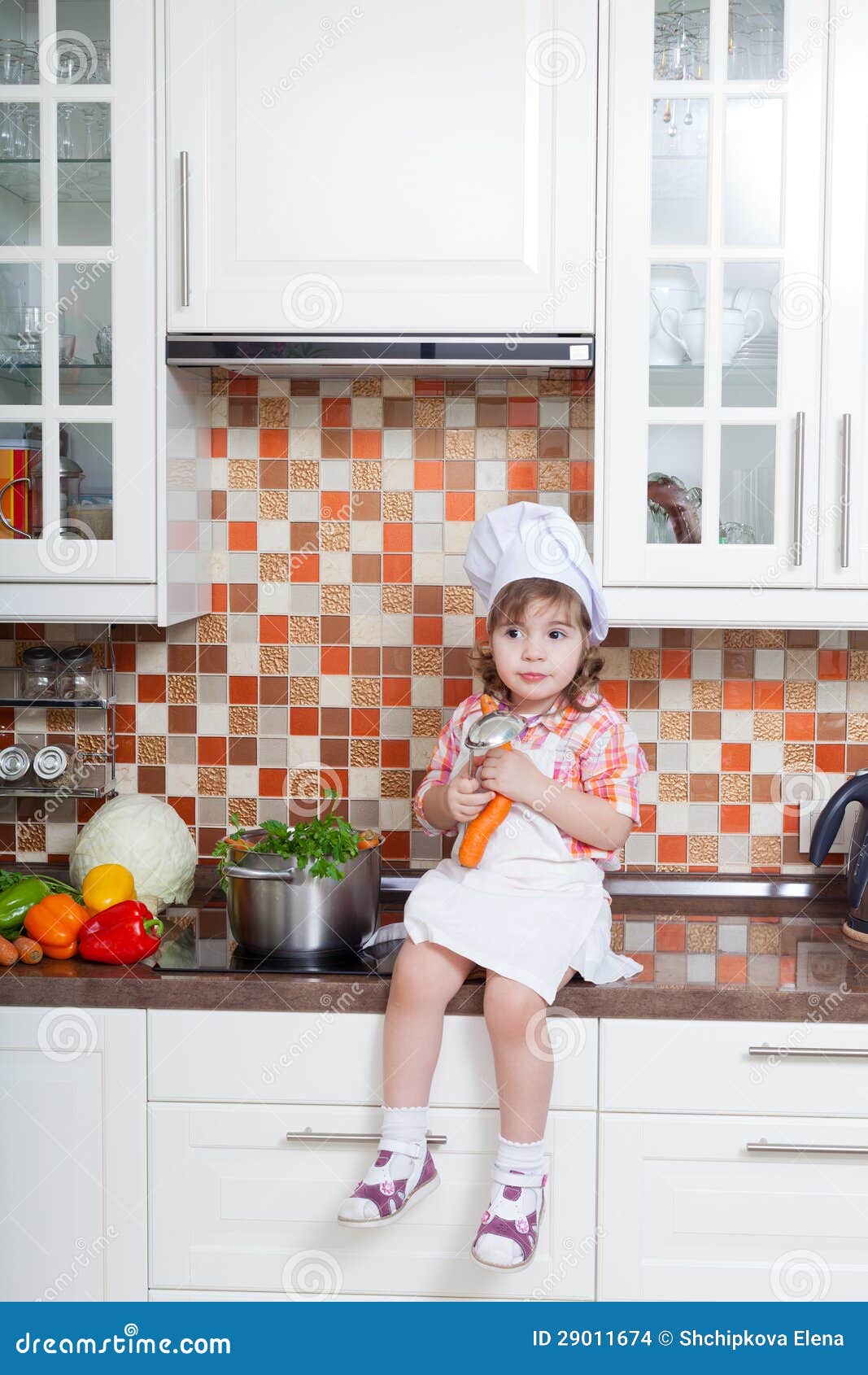 Baby cook stock photo. Image of chef, children, funny - 29011674