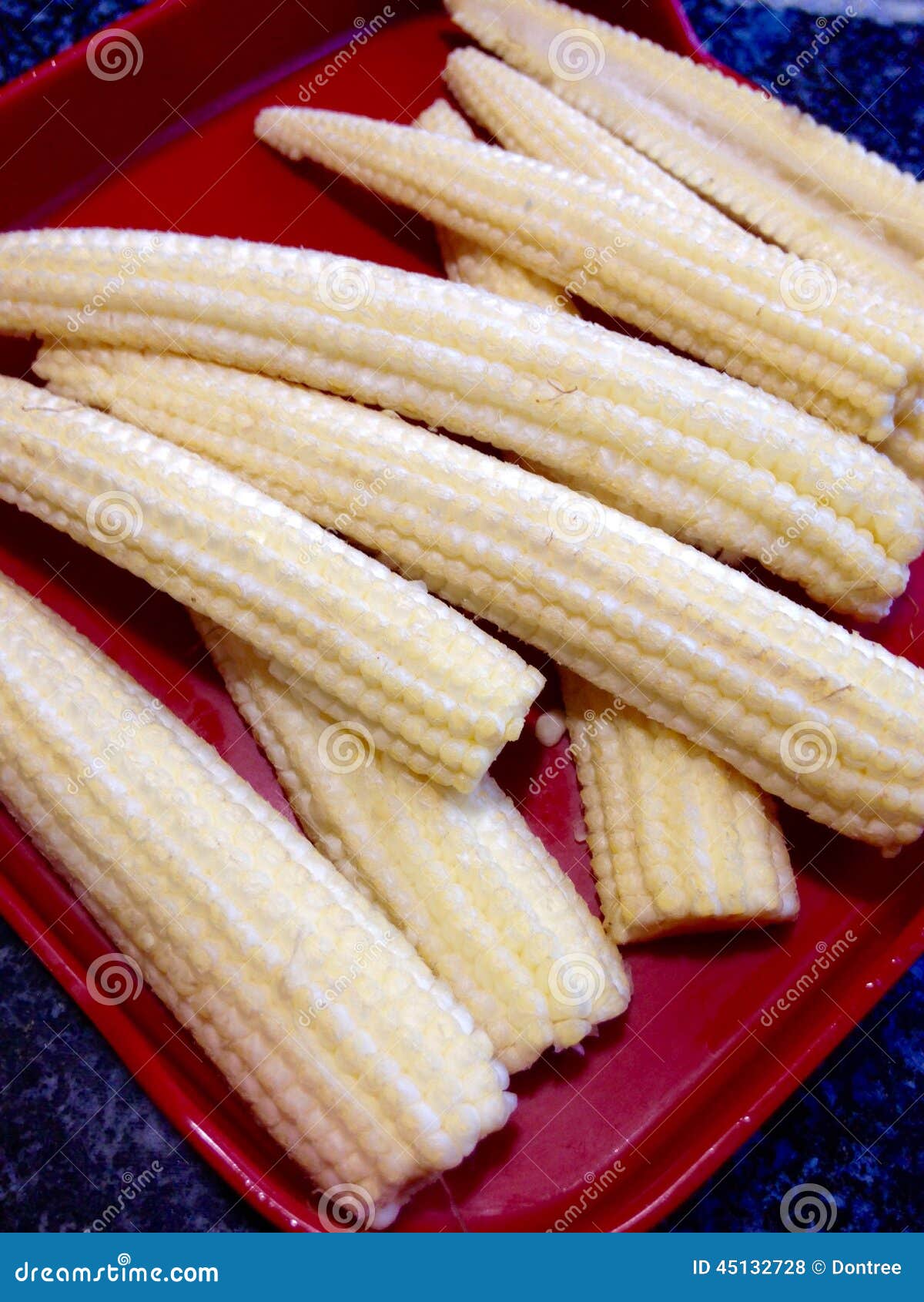 Baby corn or young corn stock photo. Image of corn, cook - 45132728