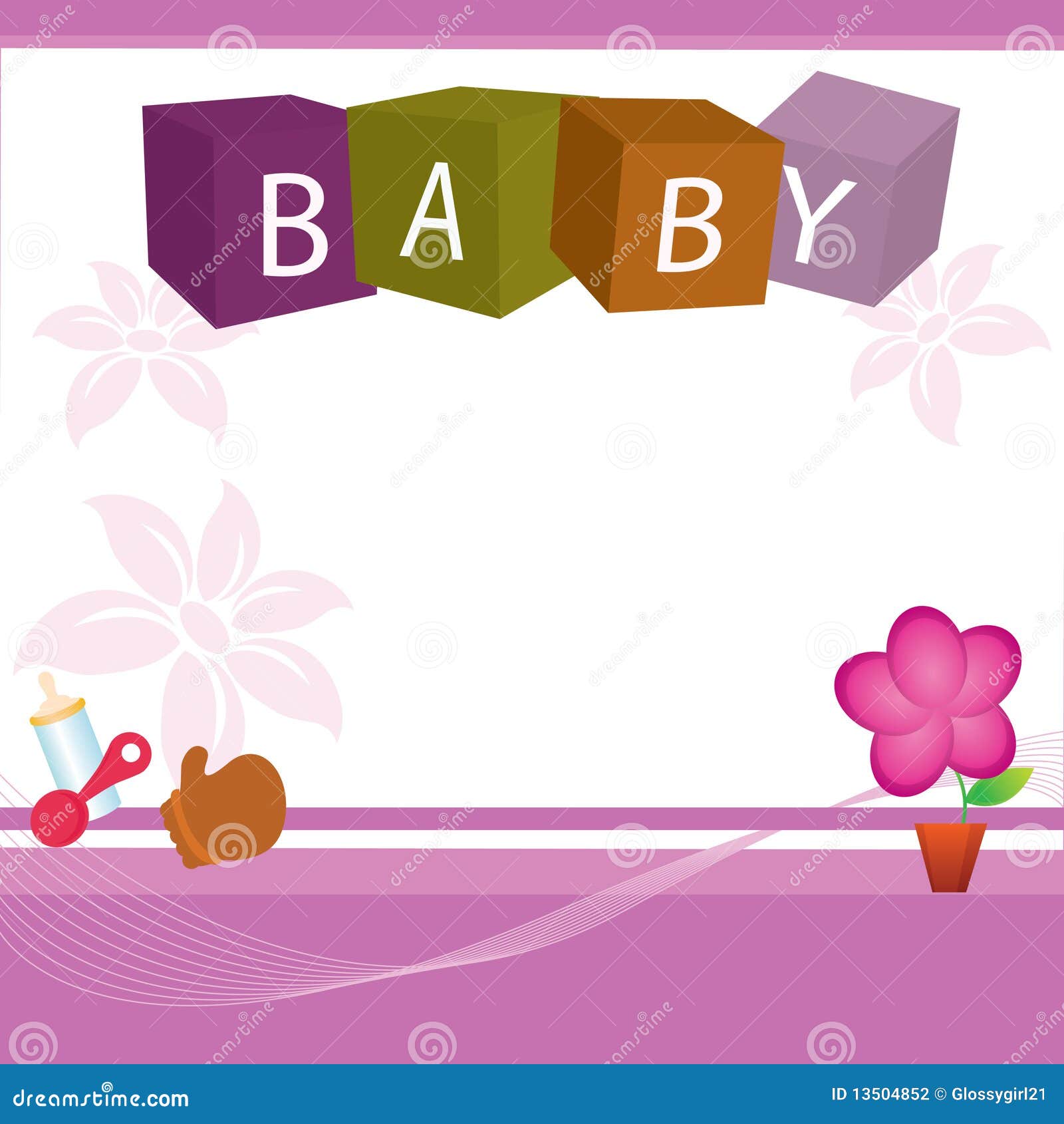 Baby cover stock vector. Illustration of greeting, decoration - 13504852
