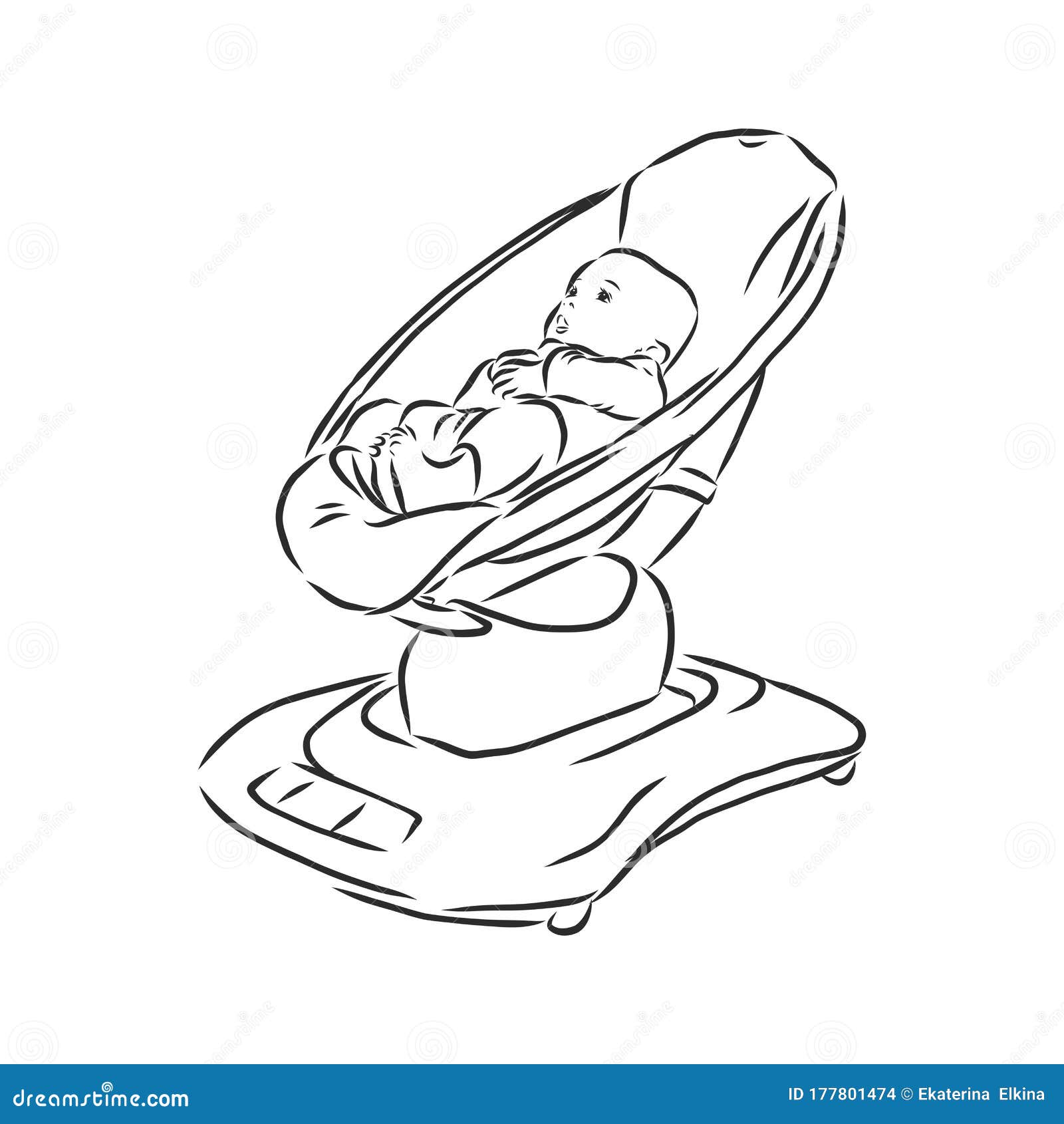 Cradle. Vector Drawing | CartoonDealer.com #205232946