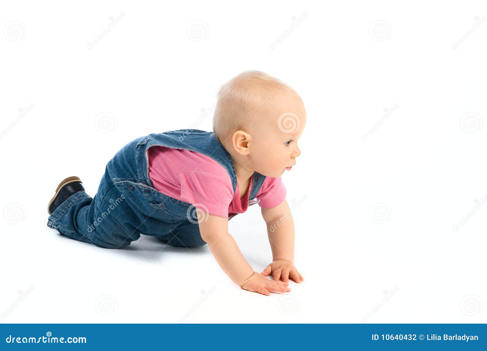 Baby crawling stock photo. Image of emotion, innocent - 10640432