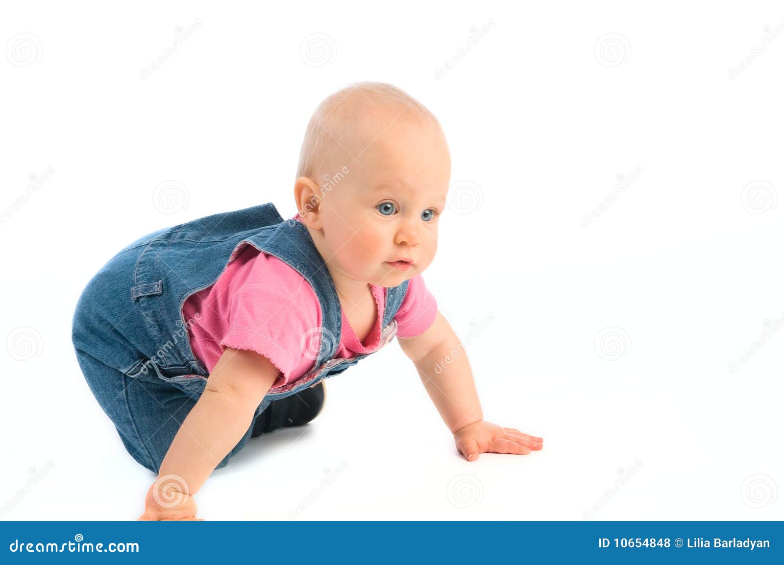 Baby crawling stock photo. Image of looking, positivity - 10654848