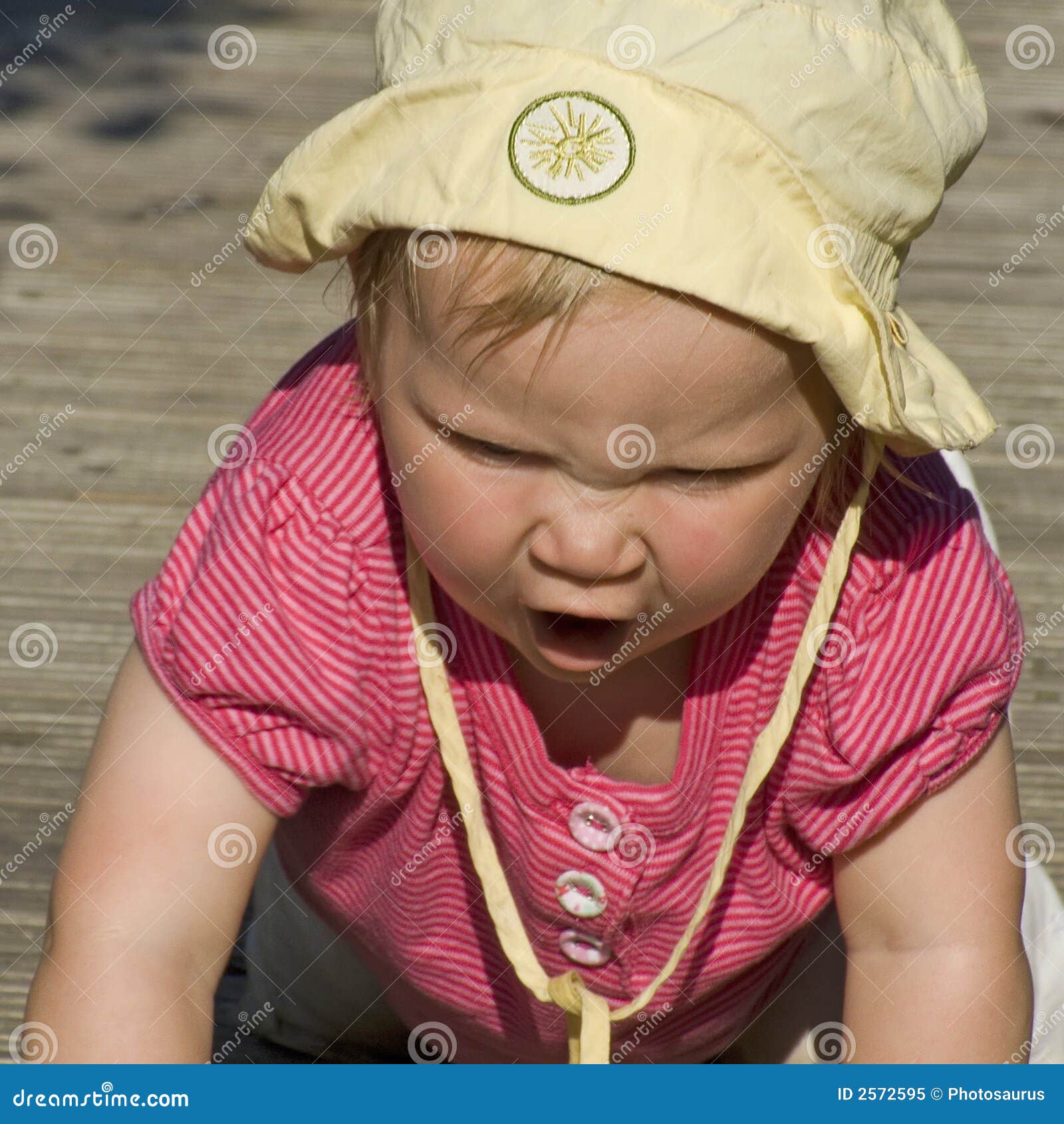 Baby crawling and shouting stock image. Image of lovely - 2572595