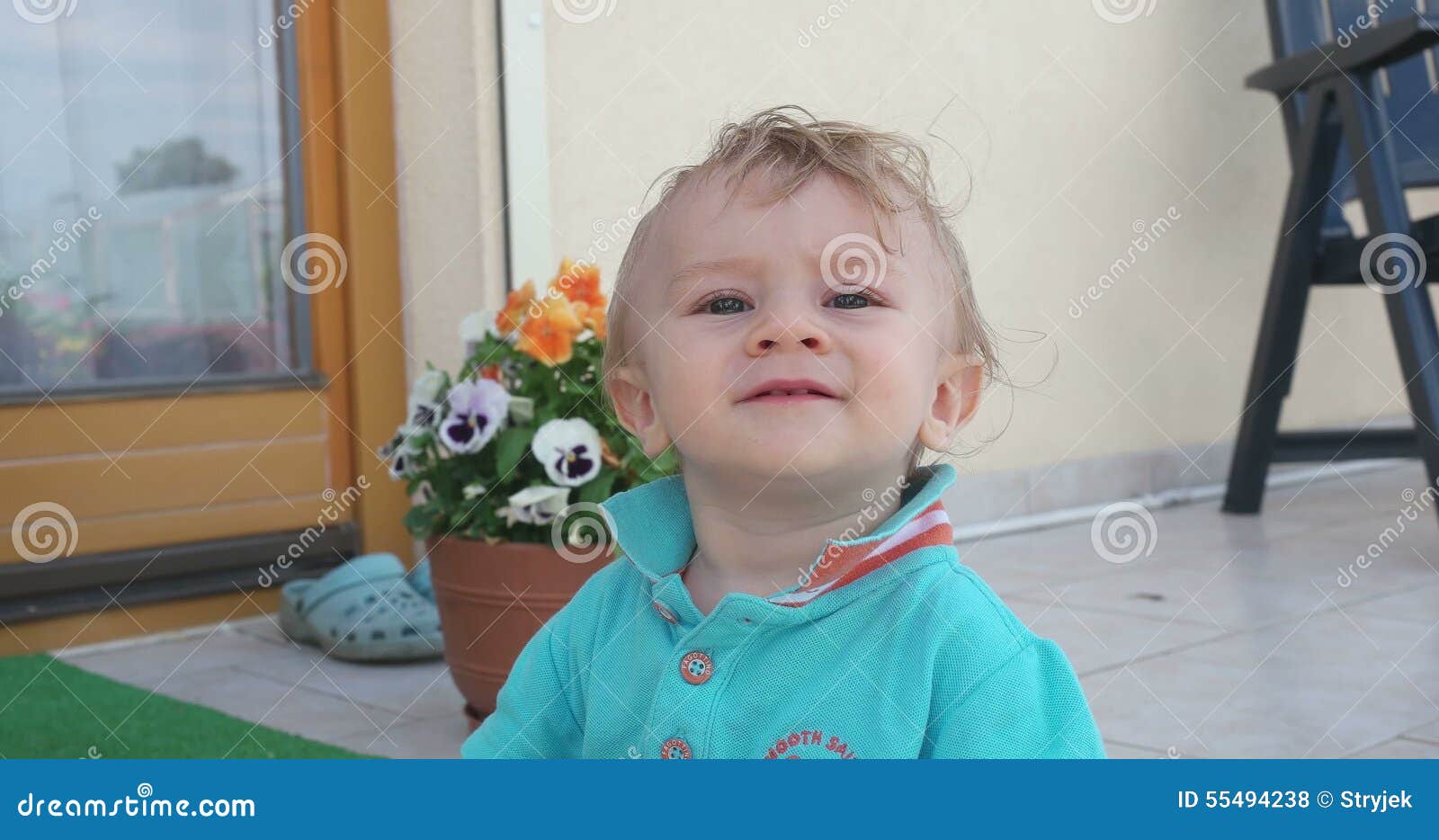 Baby Crawling Towards Camera Stock Footage - Video of happiness ...