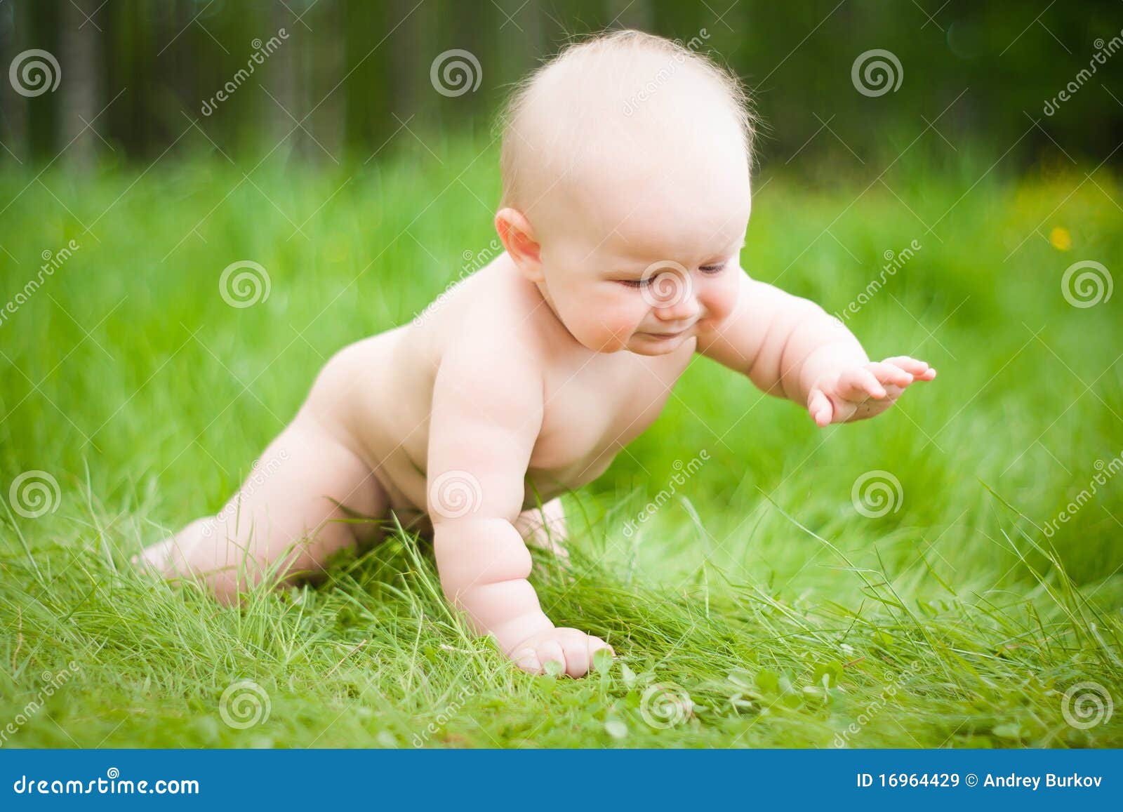 Baby creep stock image. Image of caucasian, color, infant - 16964429