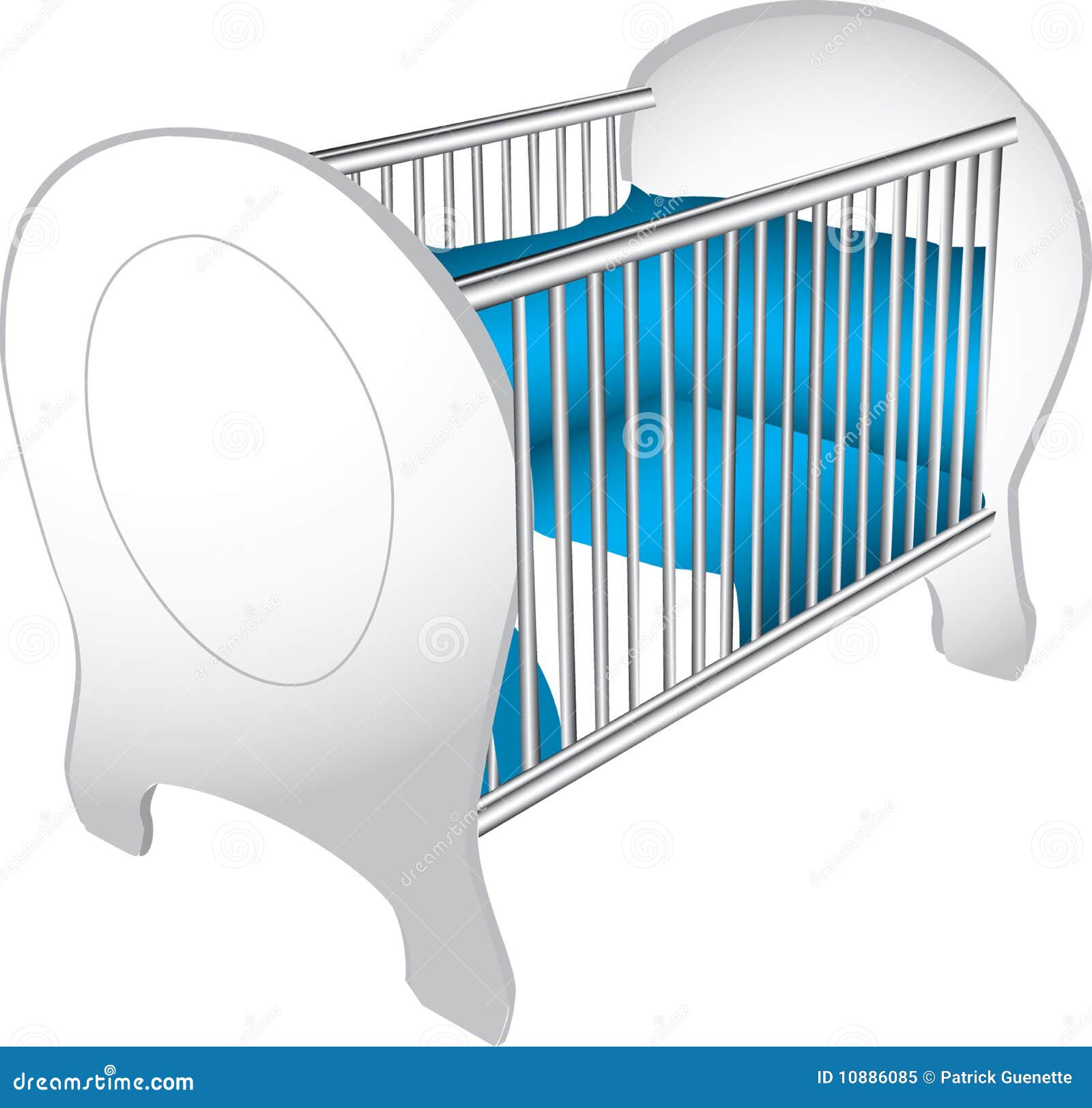 Baby crib illustration stock illustration. Illustration of detail ...