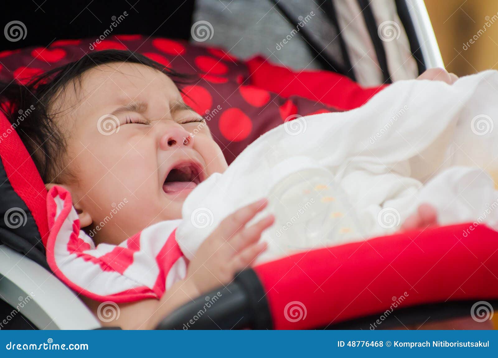 Baby cry. stock photo. Image of expression, innocence - 48776468