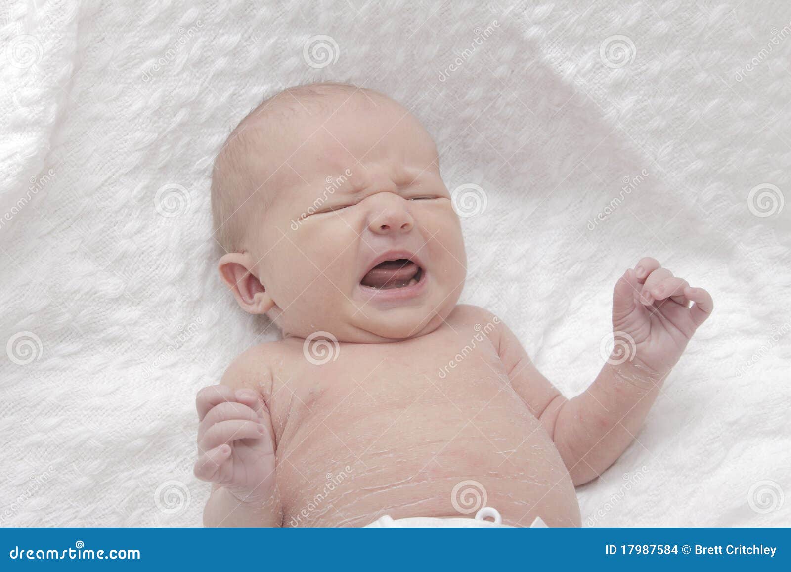 Baby crying stock photo. Image of little, healthcare - 17987584