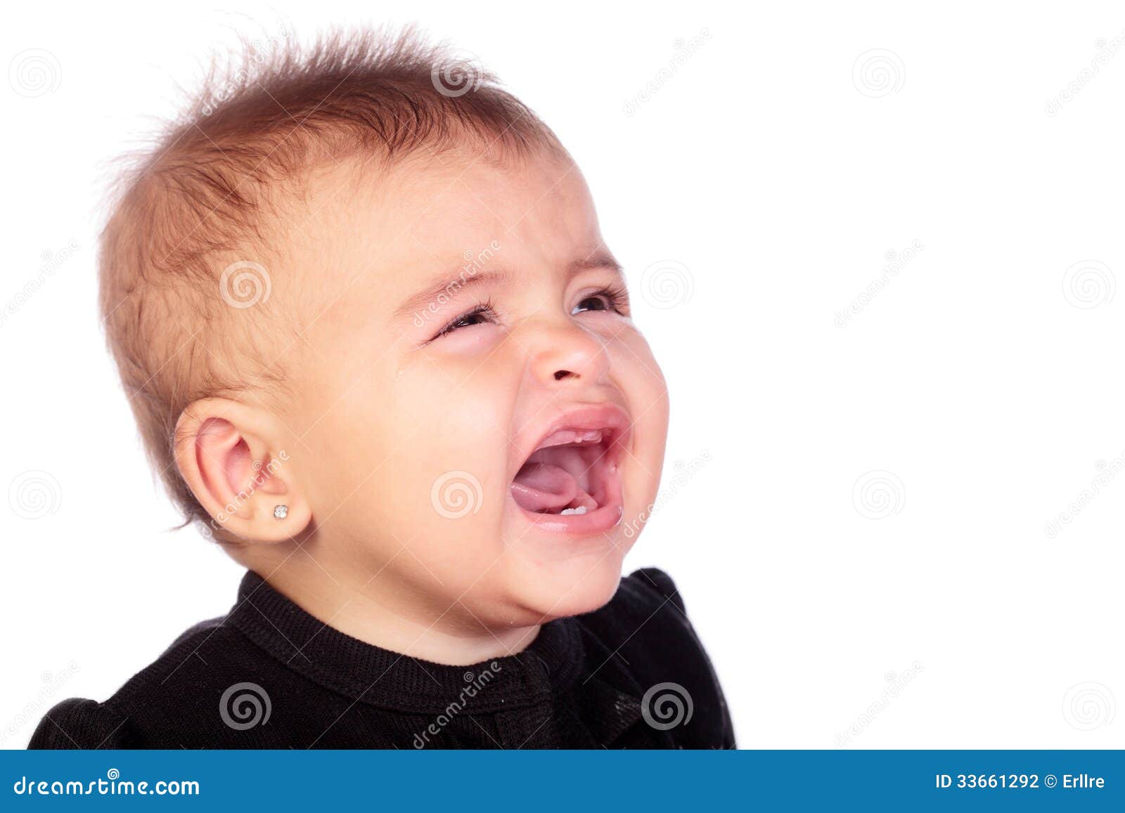 Baby crying stock photo. Image of face, person, sadness - 33661292