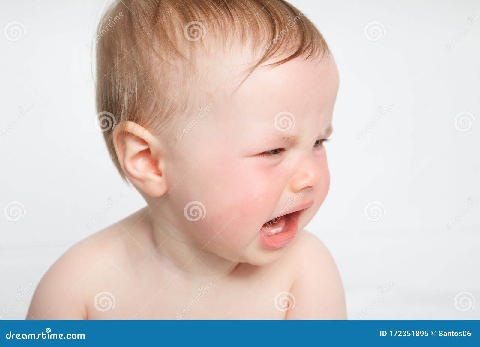 Baby crying stock image. Image of emotional, mouring - 172351895