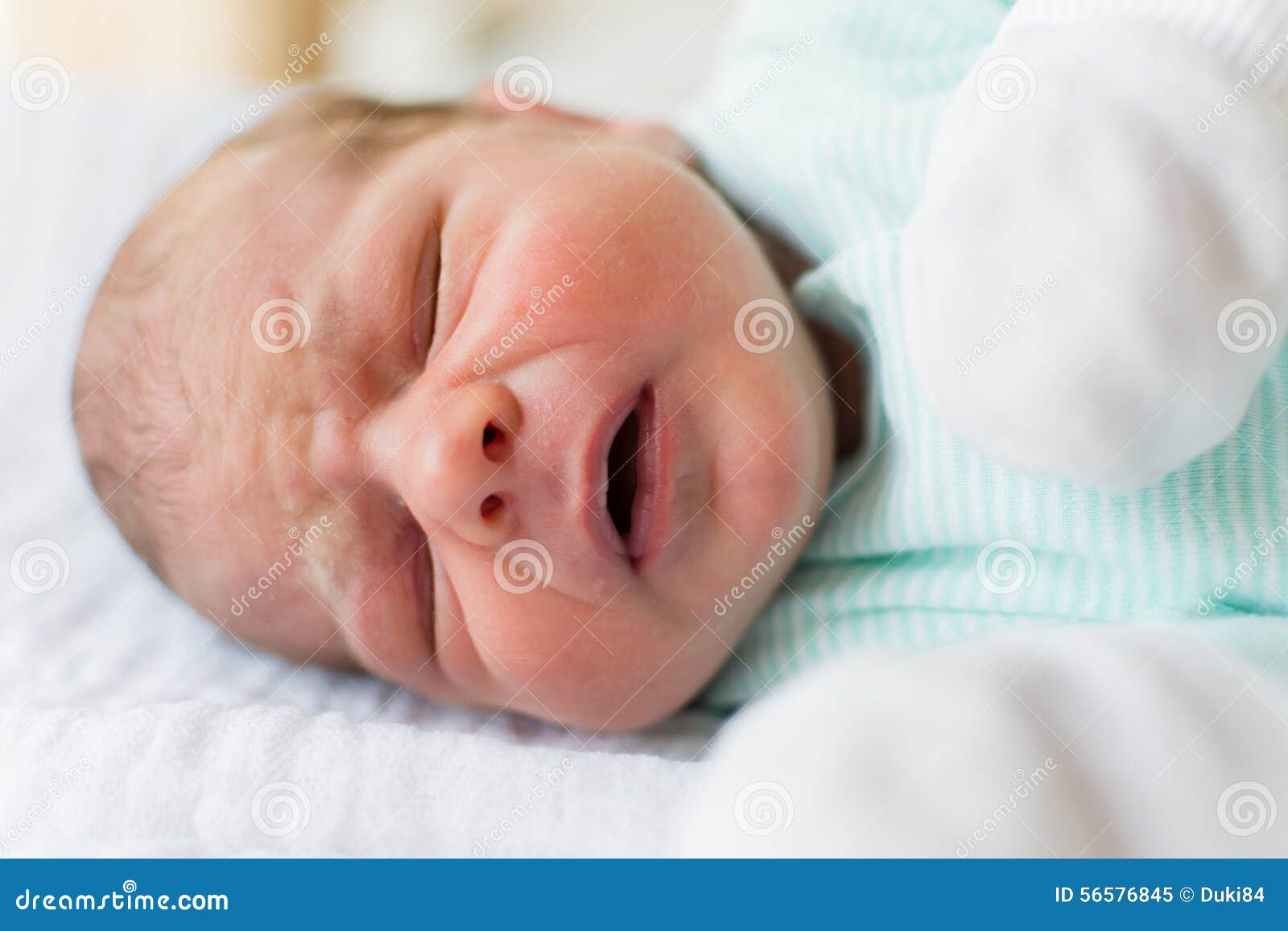 Baby crying stock image. Image of portrait, illness, behavior - 56576845