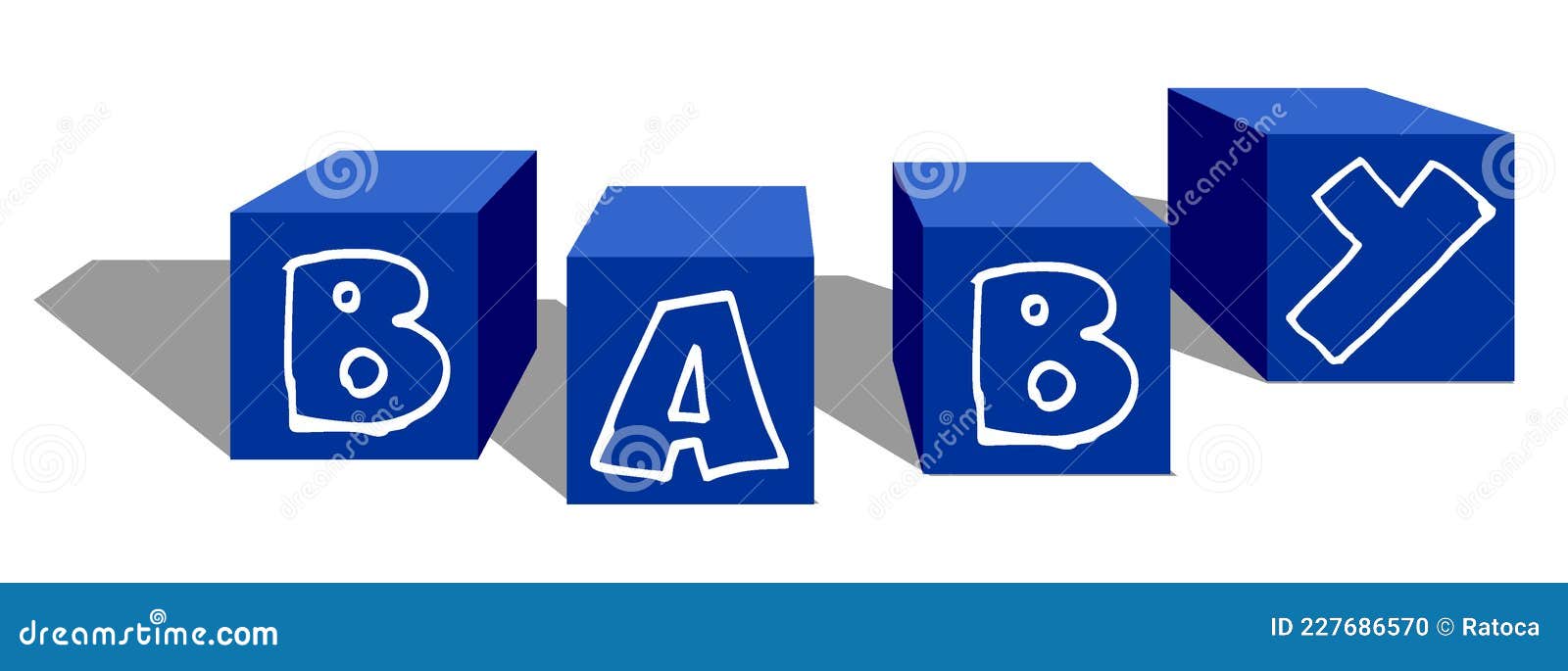 Baby cube message stock vector. Illustration of vector - 227686570