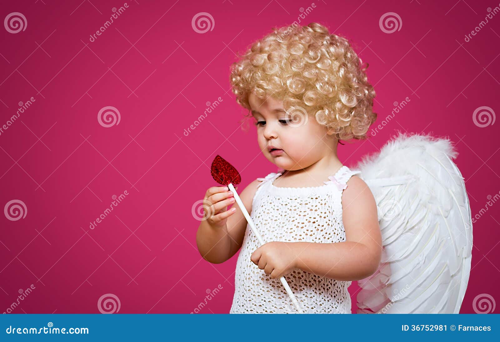 Baby cupid stock image. Image of face, romantic, innocence - 36752981