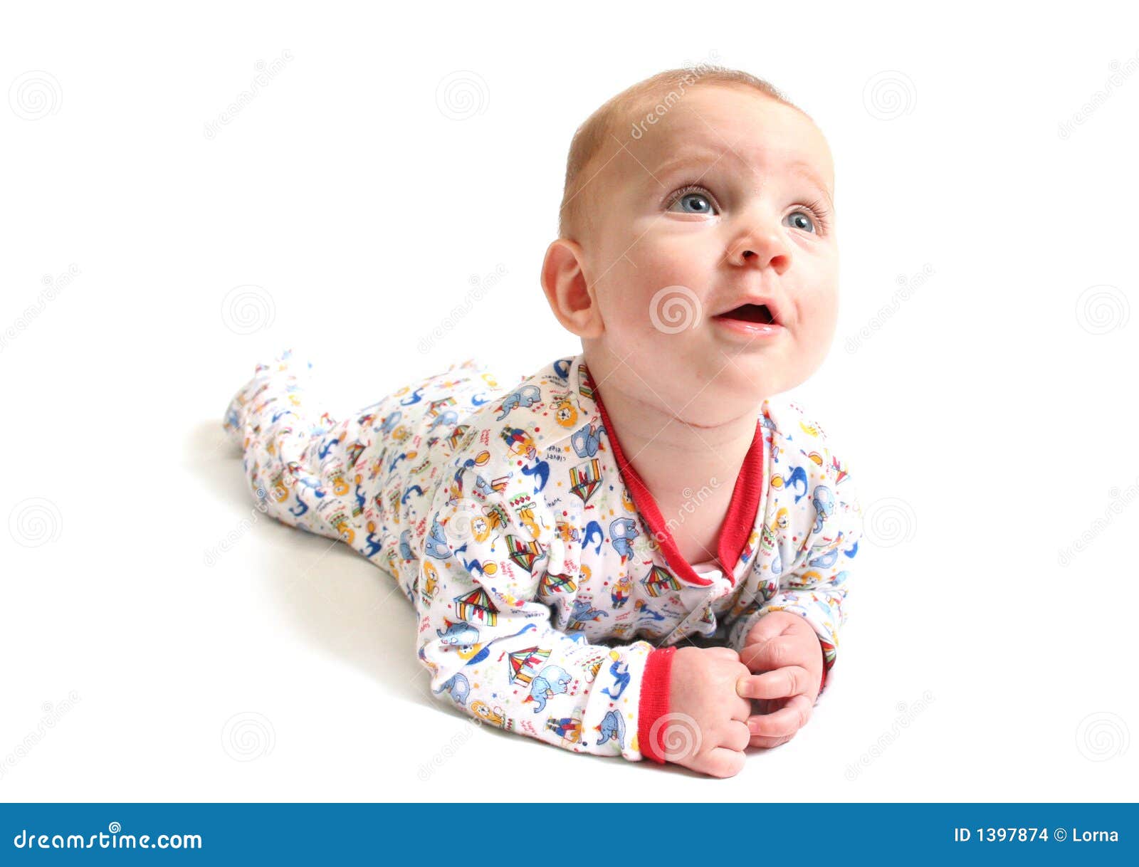 Baby curious stock photo. Image of smiling, look, crawl - 1397874