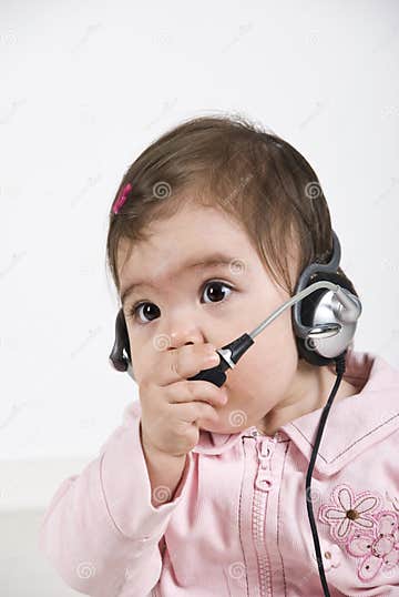Baby customer service stock image. Image of dressed, holding - 14165443