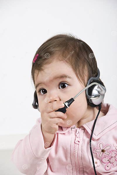 Baby customer service stock image. Image of dressed, holding - 14165443