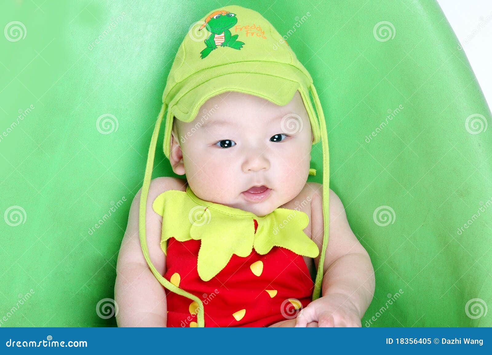 Baby with cute cloth stock image. Image of enthralled - 18356405