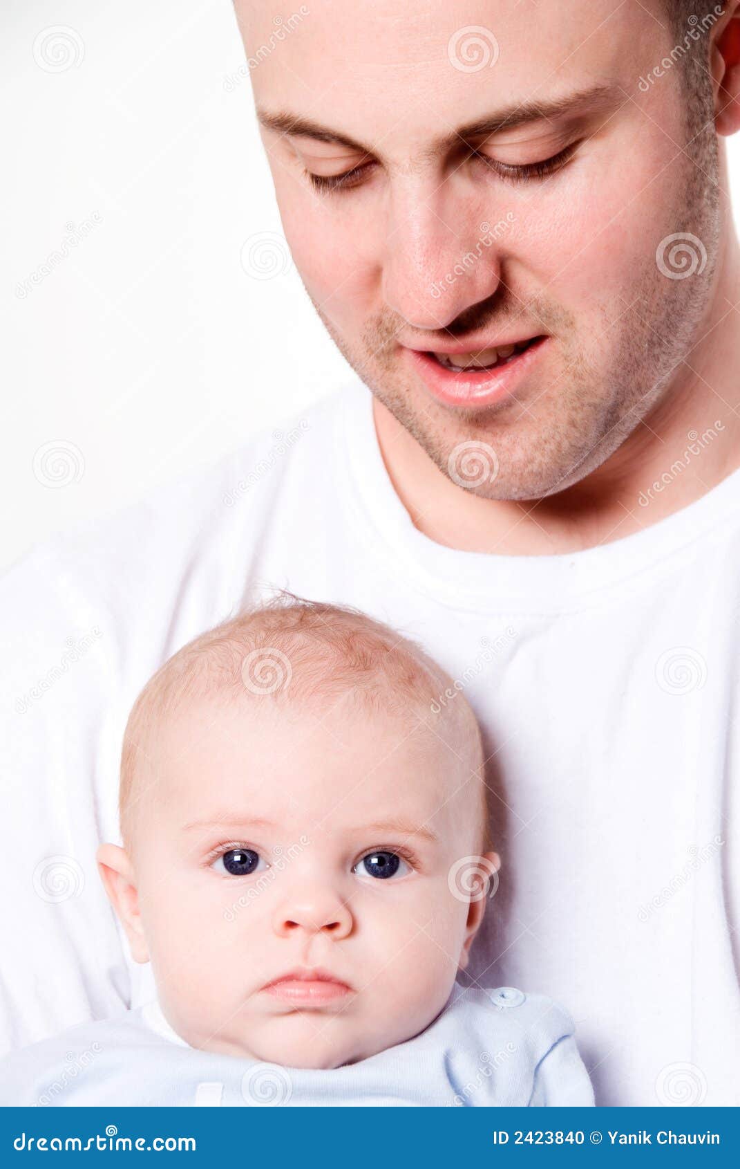 Baby and daddy stock photo. Image of happy, generation - 2423840
