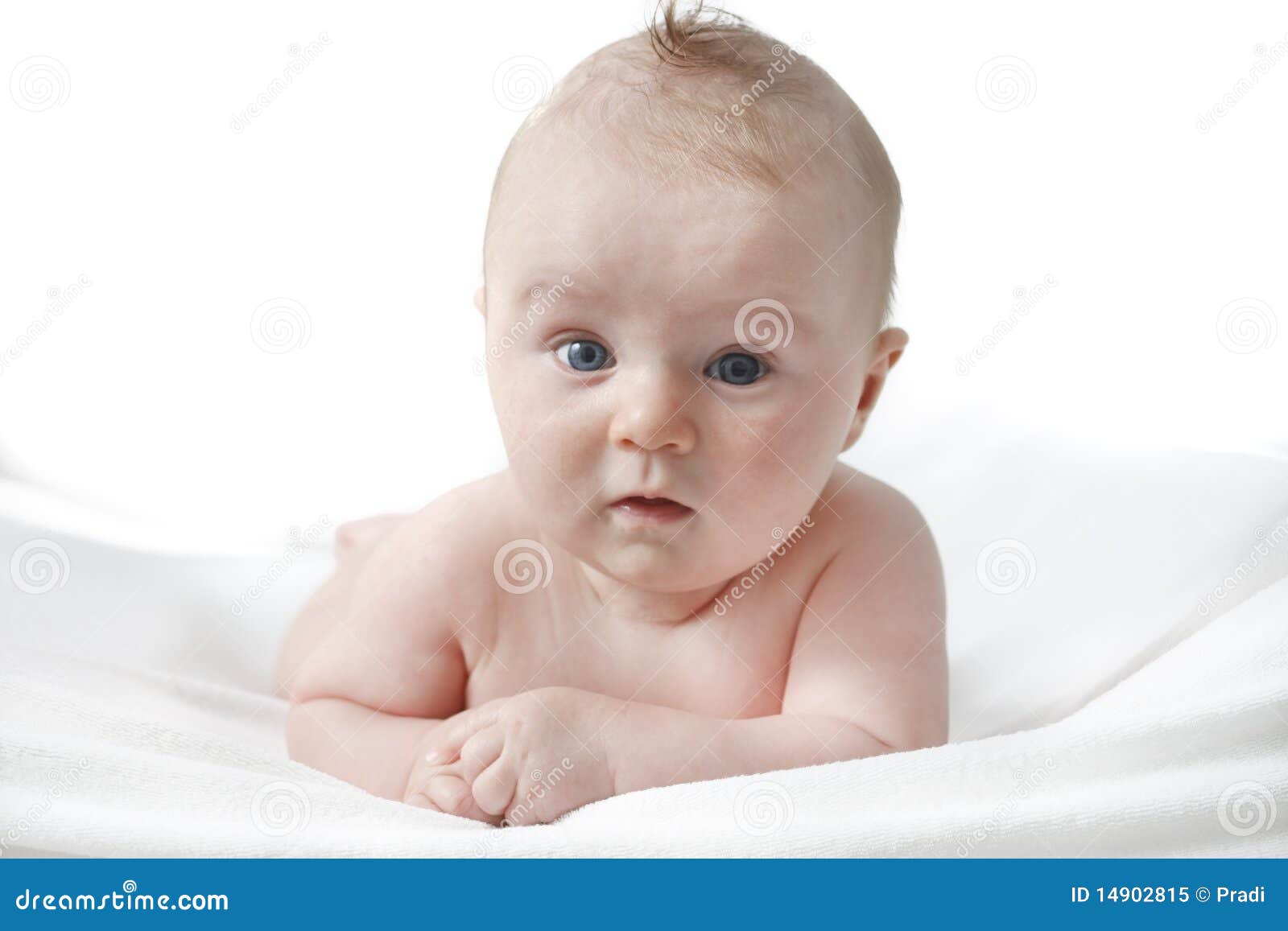 Baby, das neugierig schaut stockbild. Bild von kaukasisch - 14902815
