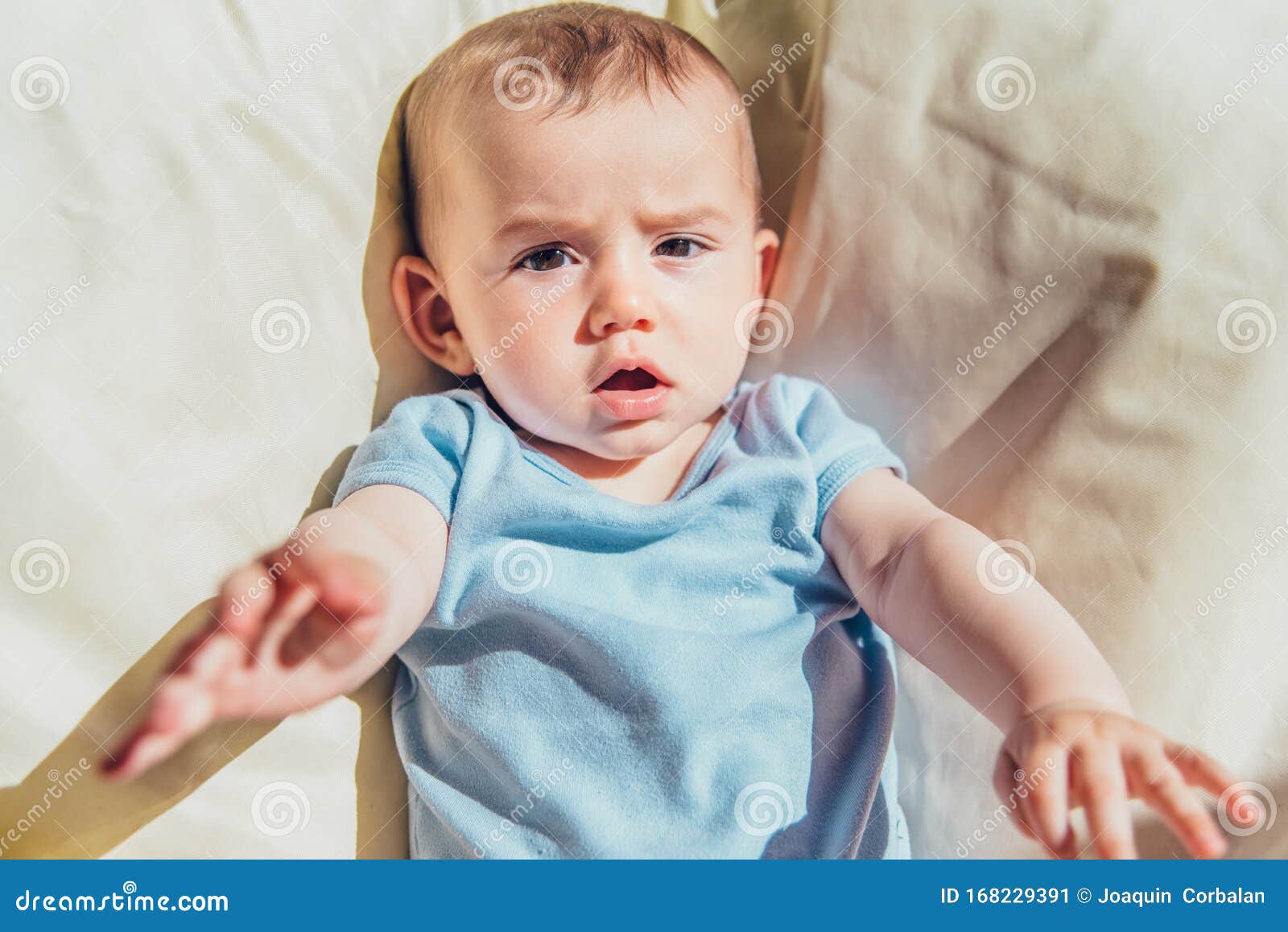 Baby Dat in De Zon Ligt En in Rust is Stock Afbeelding - Image of leven ...