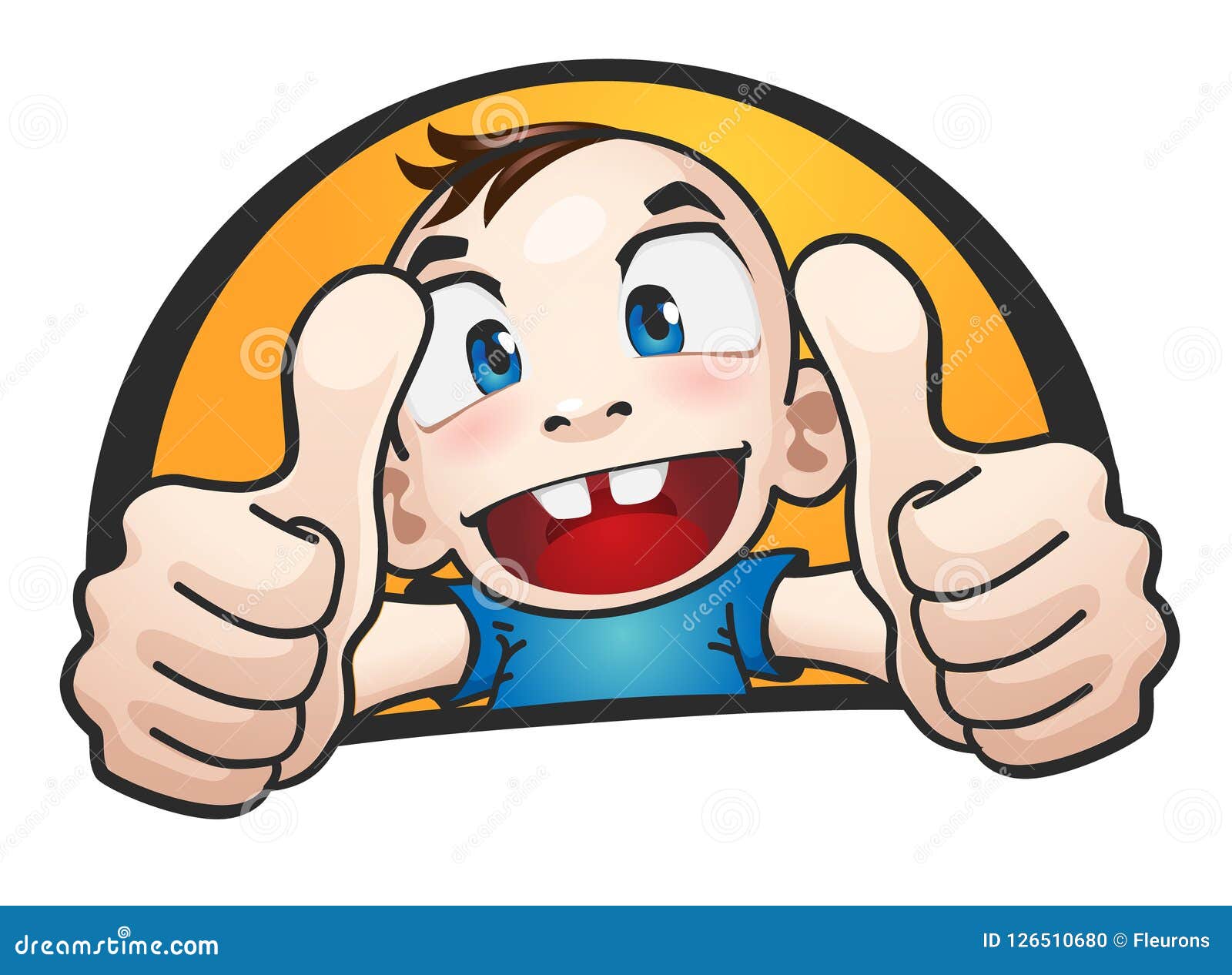 Baby-Daumen vektor abbildung. Illustration von daumen - 126510680