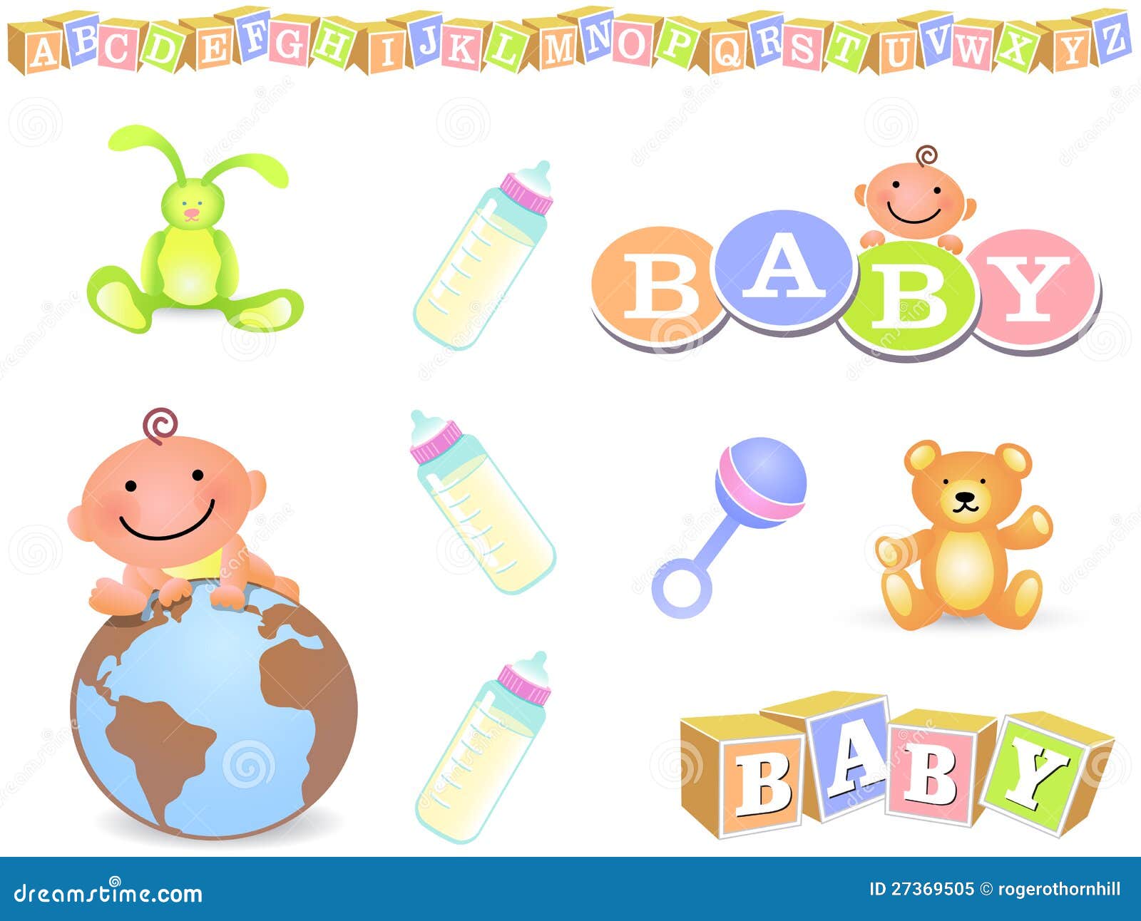 Baby Design Elements stock vector. Illustration of ball - 27369505