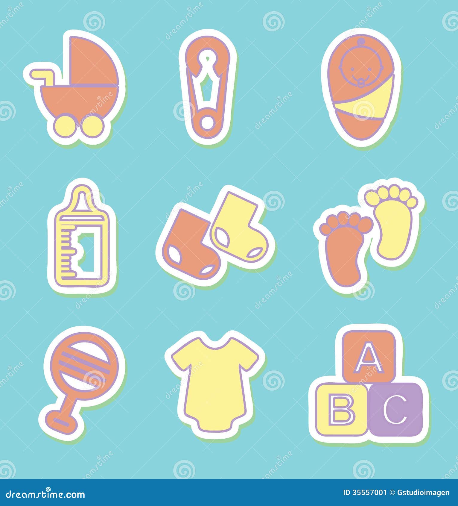 Baby design stock vector. Illustration of drawing, collection - 35557001