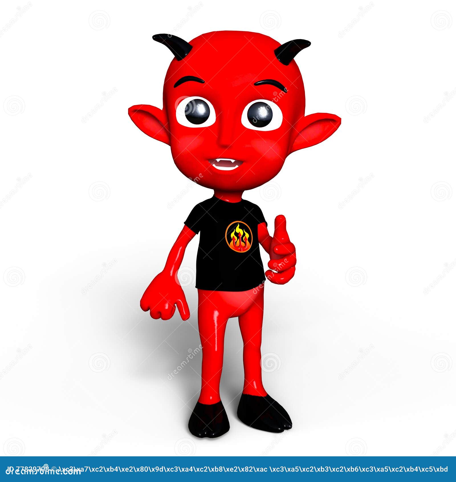 Baby devil stock illustration. Illustration of cute, baby - 77829708