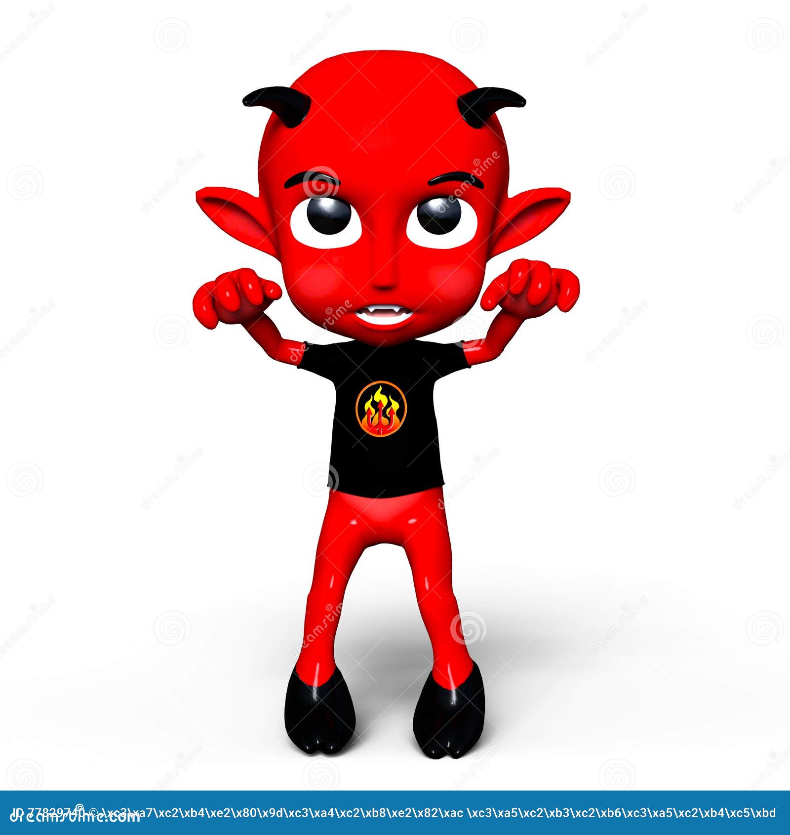 Baby devil stock illustration. Illustration of fear, daemon - 77829740