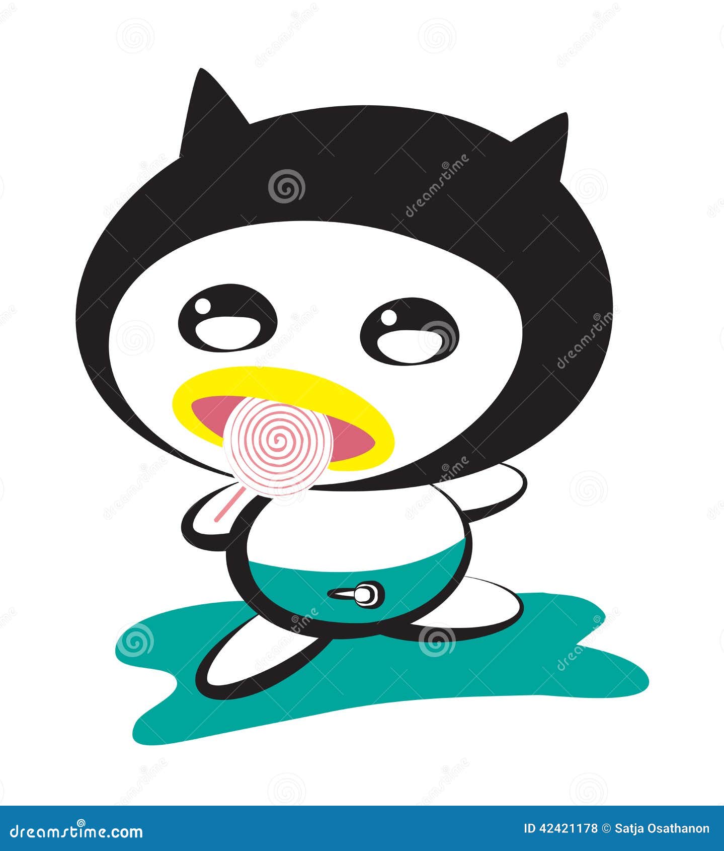 Baby Devil Penguin stock vector. Illustration of animal - 42421178