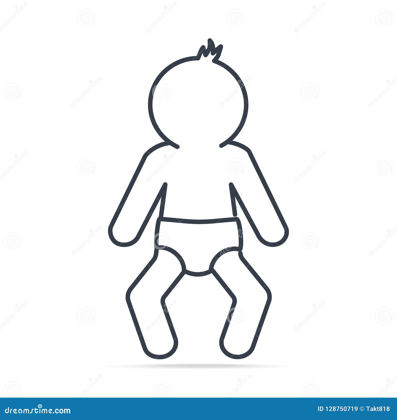 Baby Diaper Outline
