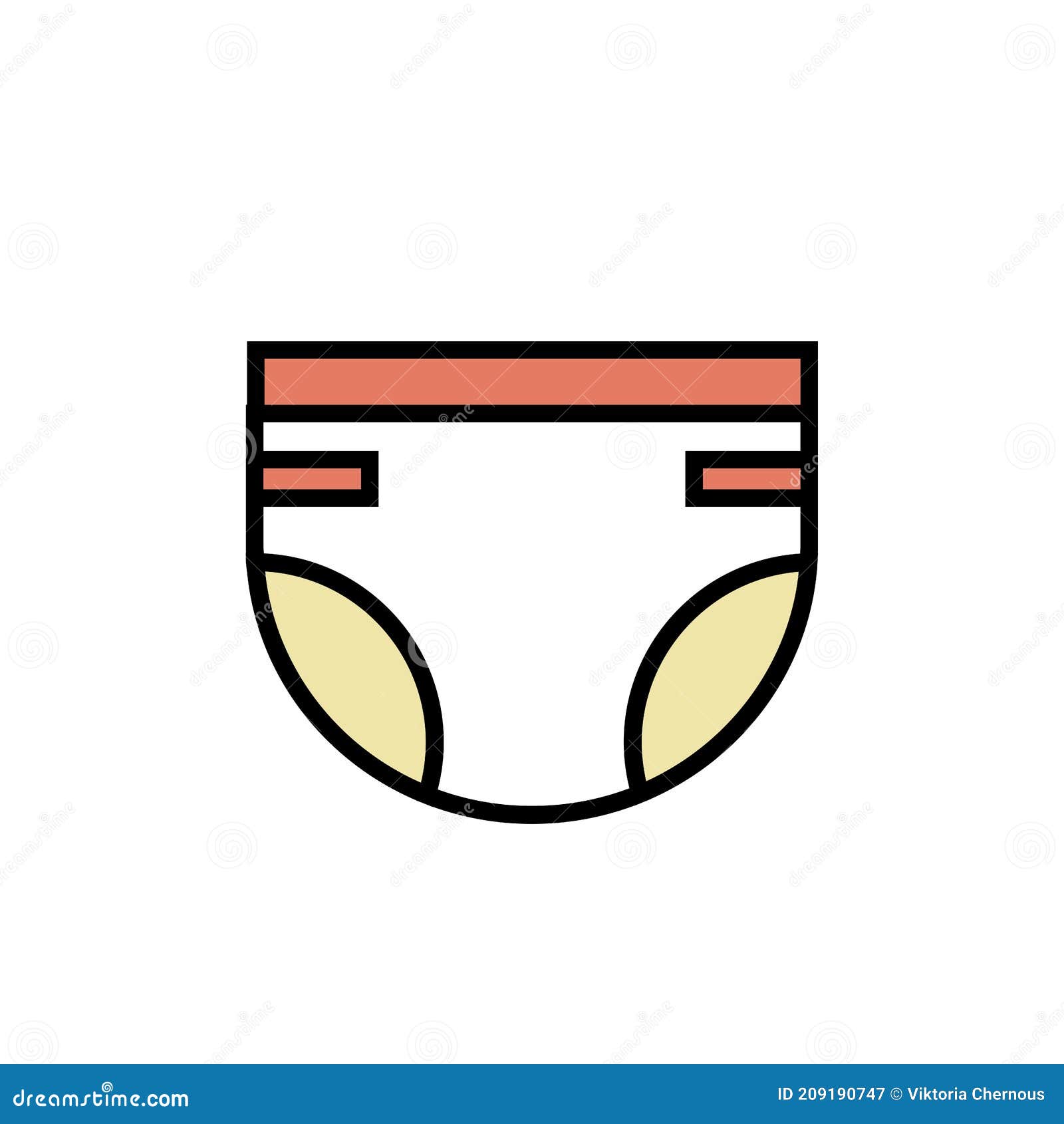 Diaper Icon Vector Isolated On White Background, Diaper Sign , Family ...