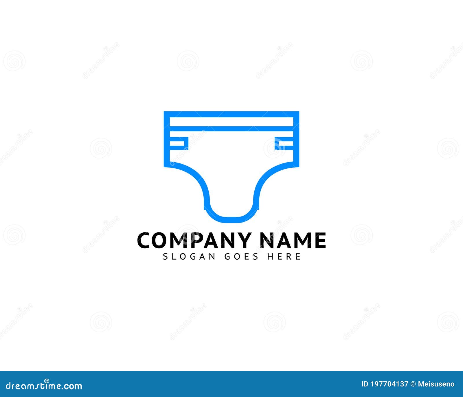 Baby Diaper Logo Template Design Vector Stock Vector - Illustration of ...