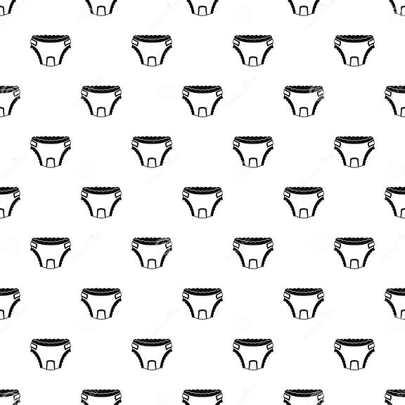 Baby Diaper Pattern, Simple Style Stock Vector - Illustration of ...