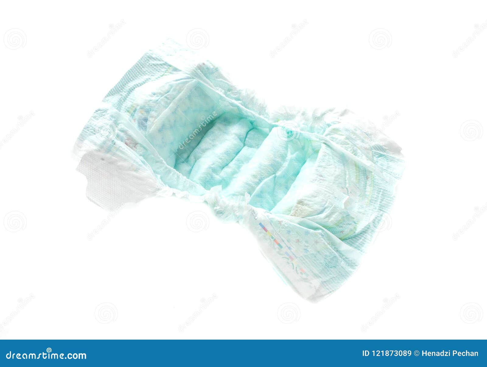 Baby Diaper on White Background, Isolate, Diaper Stock Image - Image of ...