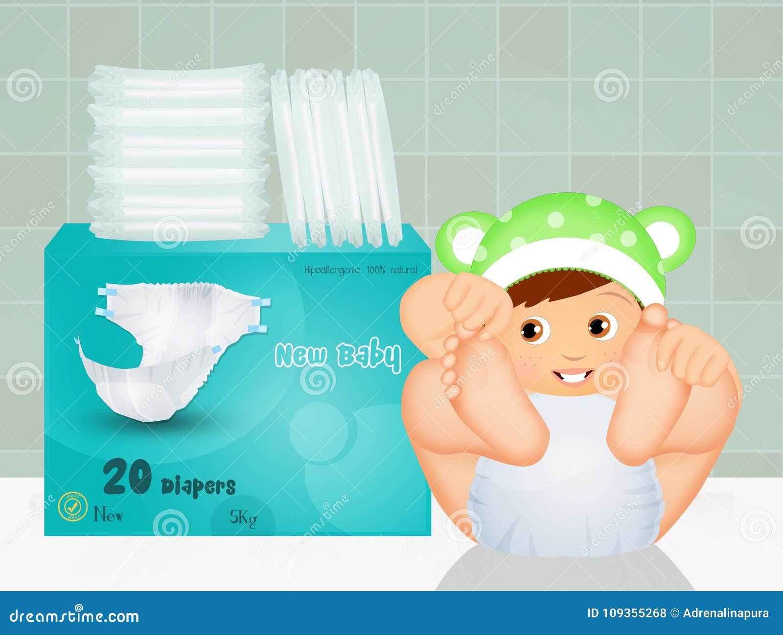 Baby Diapers Stock Illustrations 1,600 Baby Diapers Stock Illustrations ...