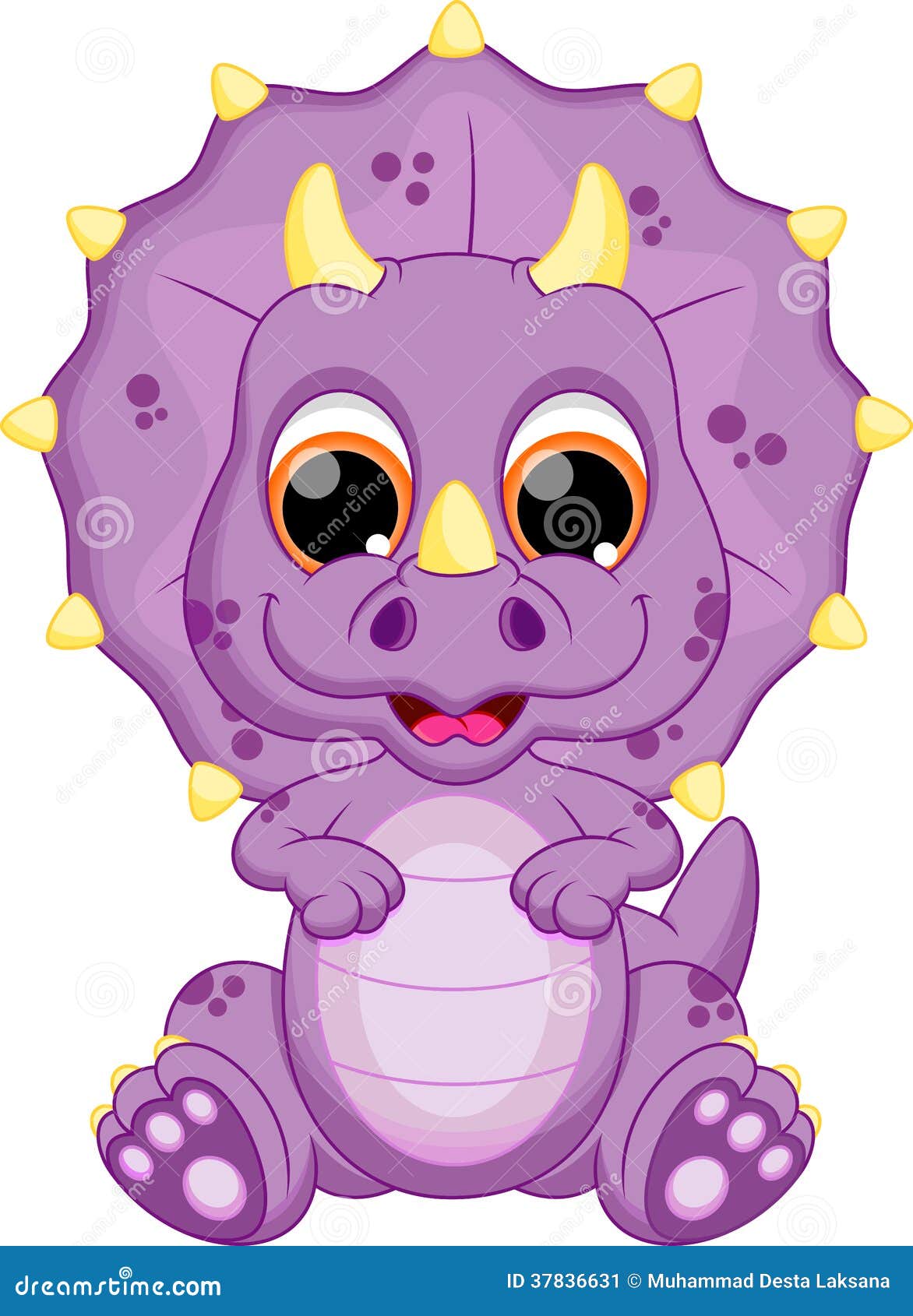 Baby dinosaur cartoon stock illustration. Illustration of design - 37836631