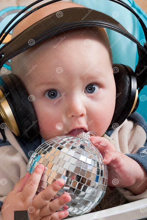 Baby DJ stock image. Image of ball, copy, entertaining - 2149447