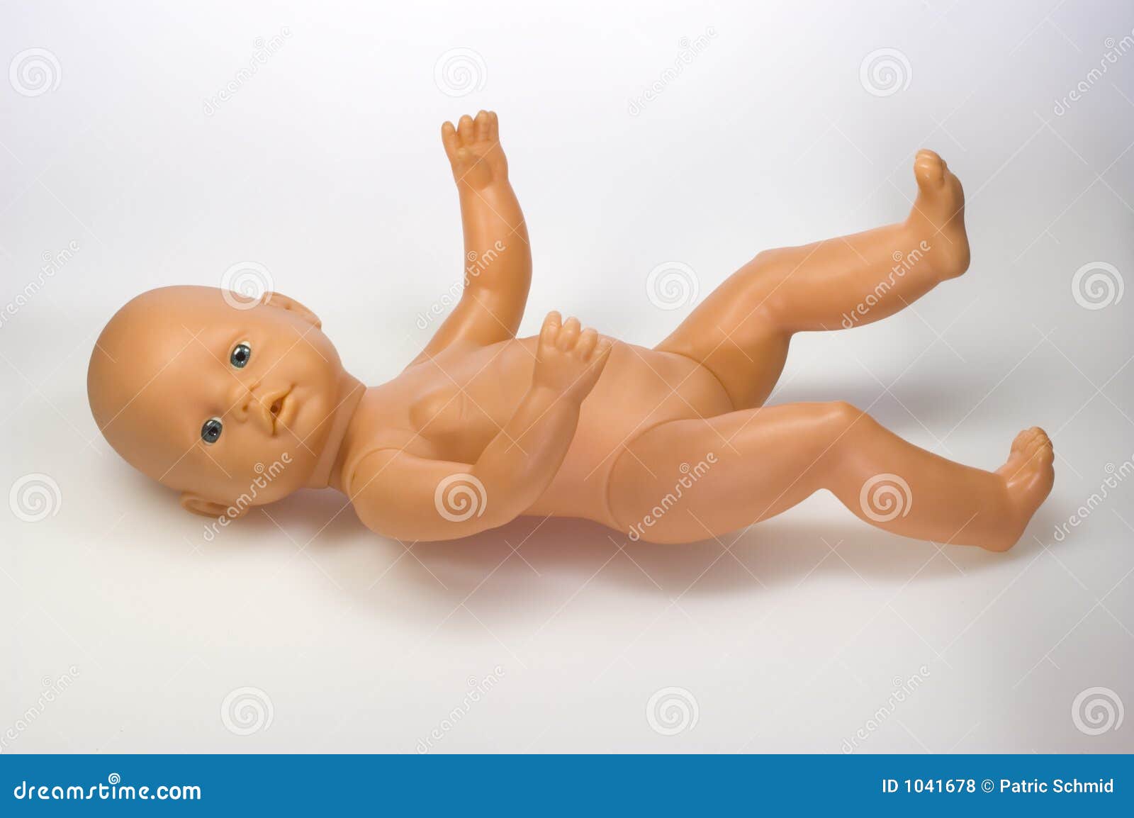 Baby-doll Looking Out Of The Window (backside) Stock Image ...