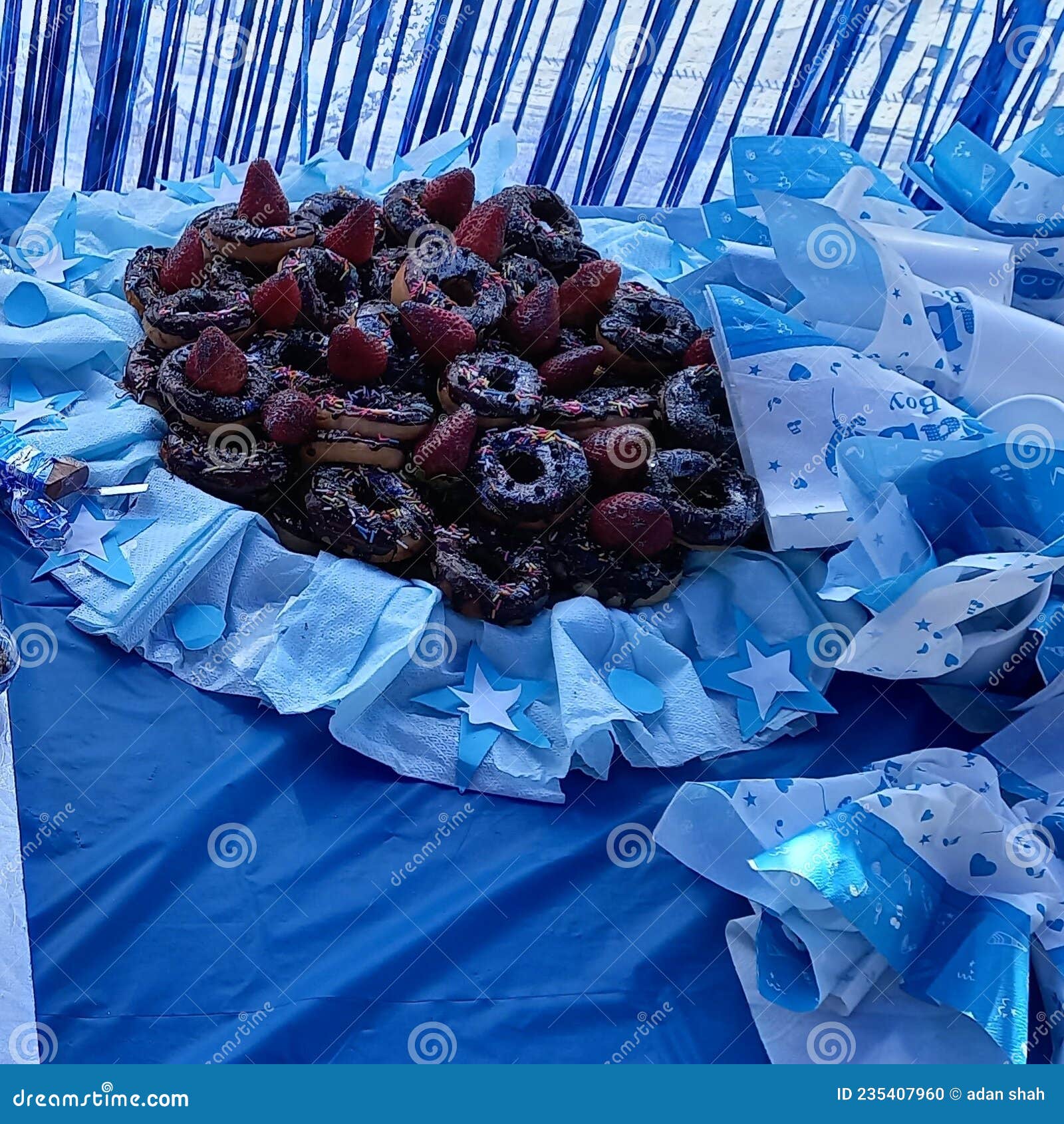 Baby donuts made by me stock photo. Image of purple - 235407960