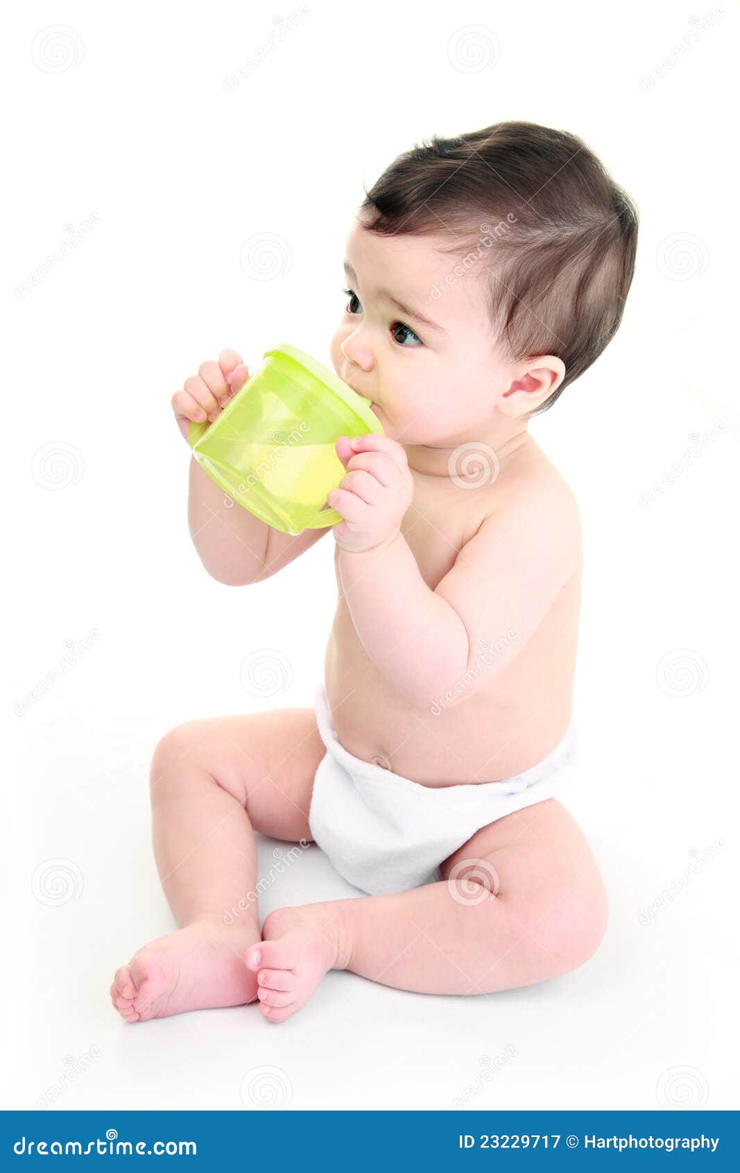 Baby drinking stock image. Image of weaning, portrait - 23229717
