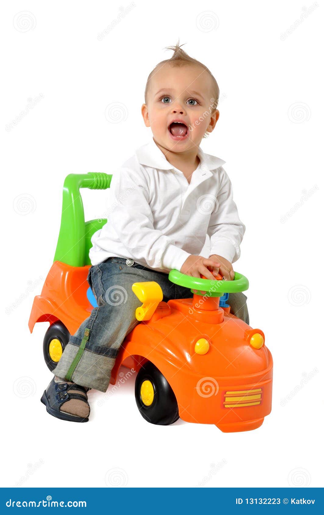 Baby driver stock image. Image of childhood, play, smile - 13132223