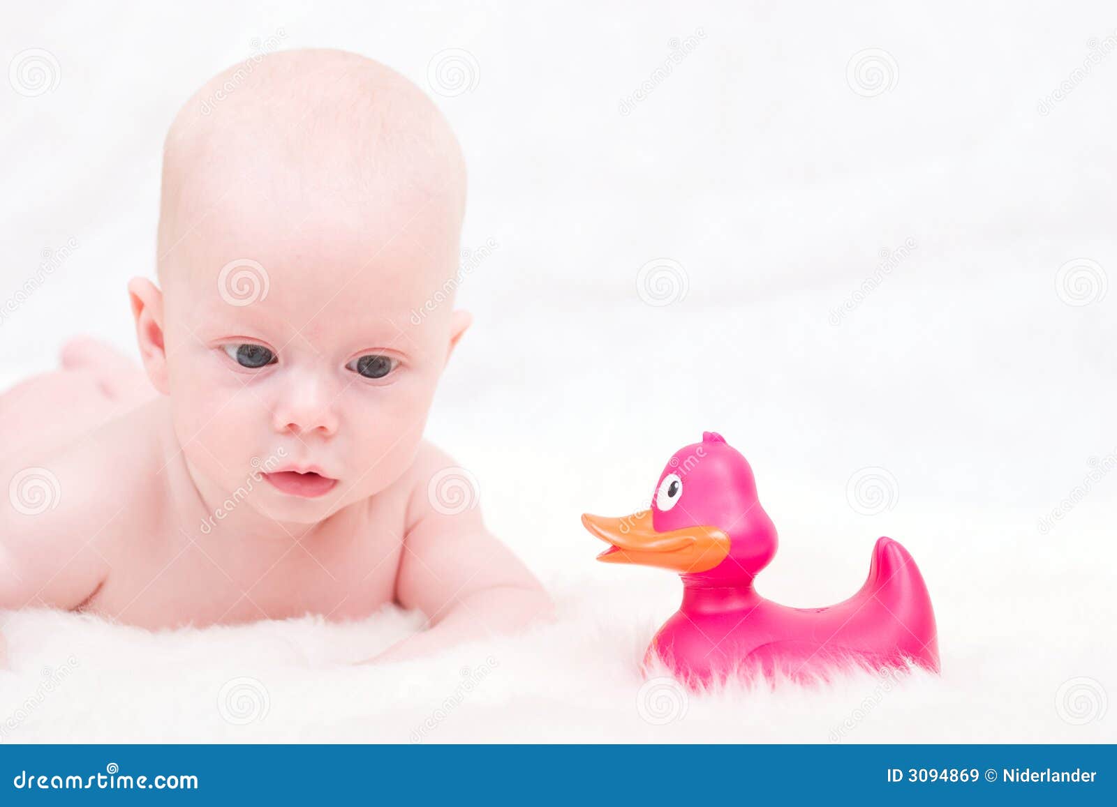 Baby With Duck Picture. Image: 3094869
