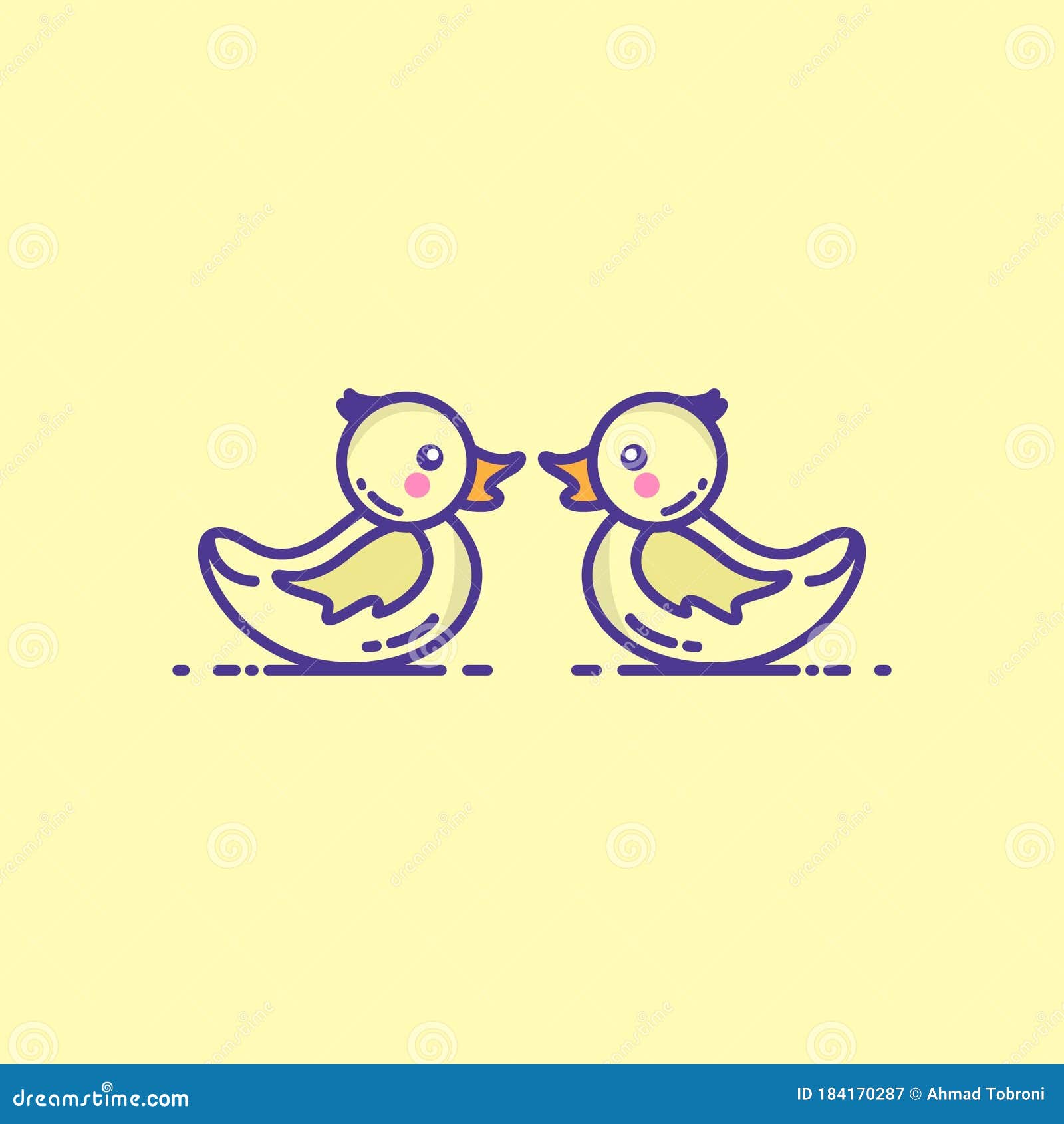 Baby Duck Logo Icon Vector Template Design Illustration Stock Vector ...