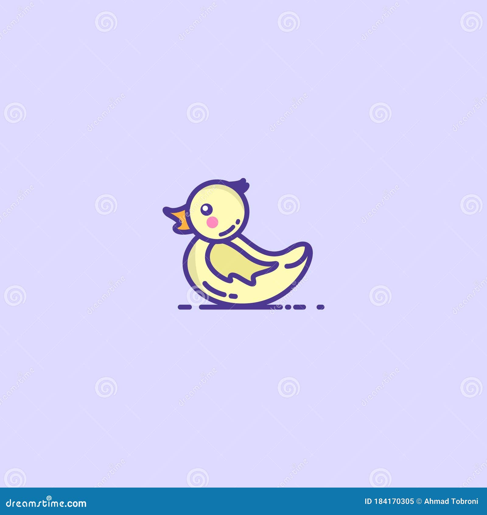 Baby Duck Logo Icon Vector Template Design Illustration Stock Vector ...