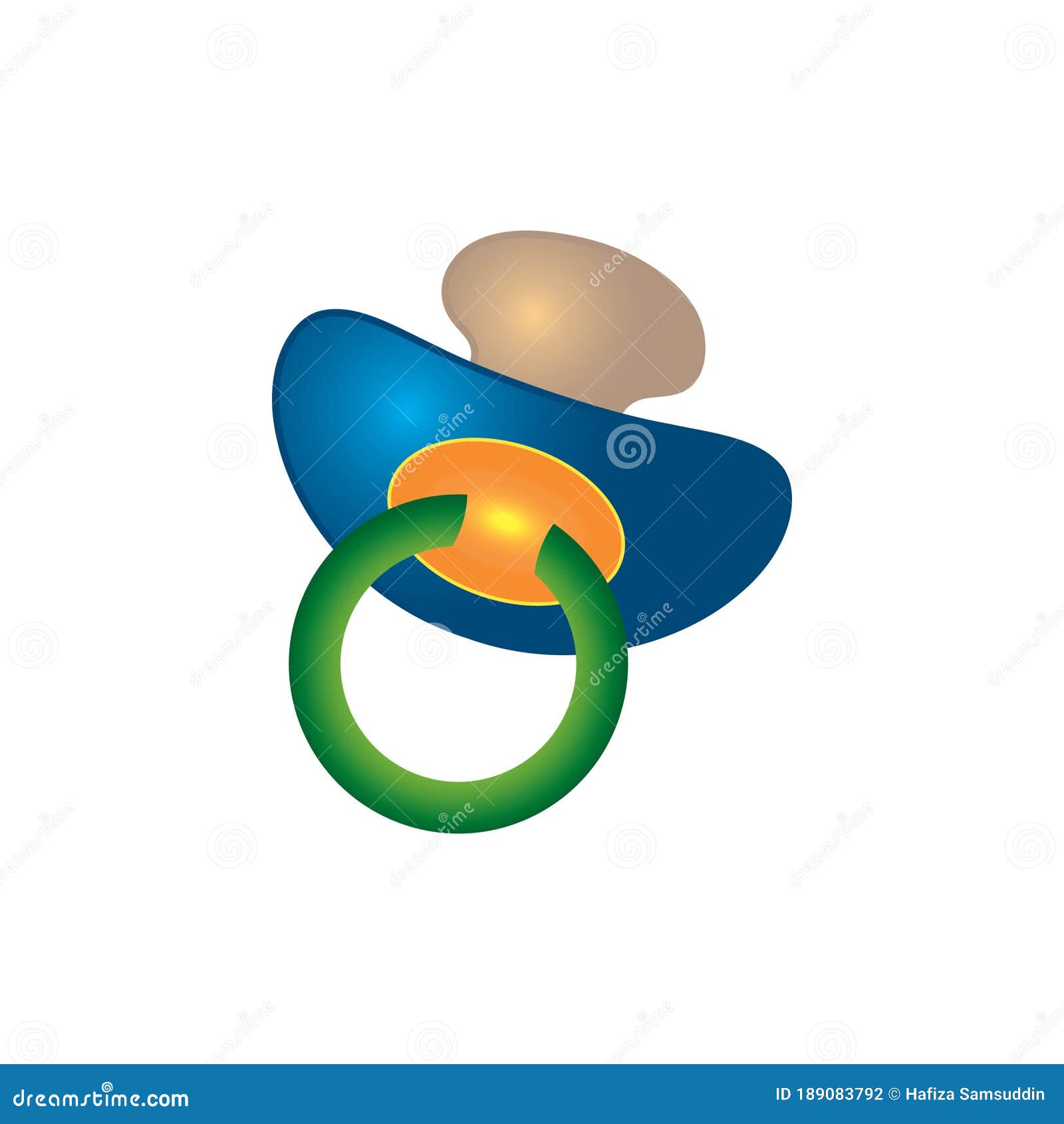 Baby Dummy. Vector Illustration Decorative Design Stock Vector ...