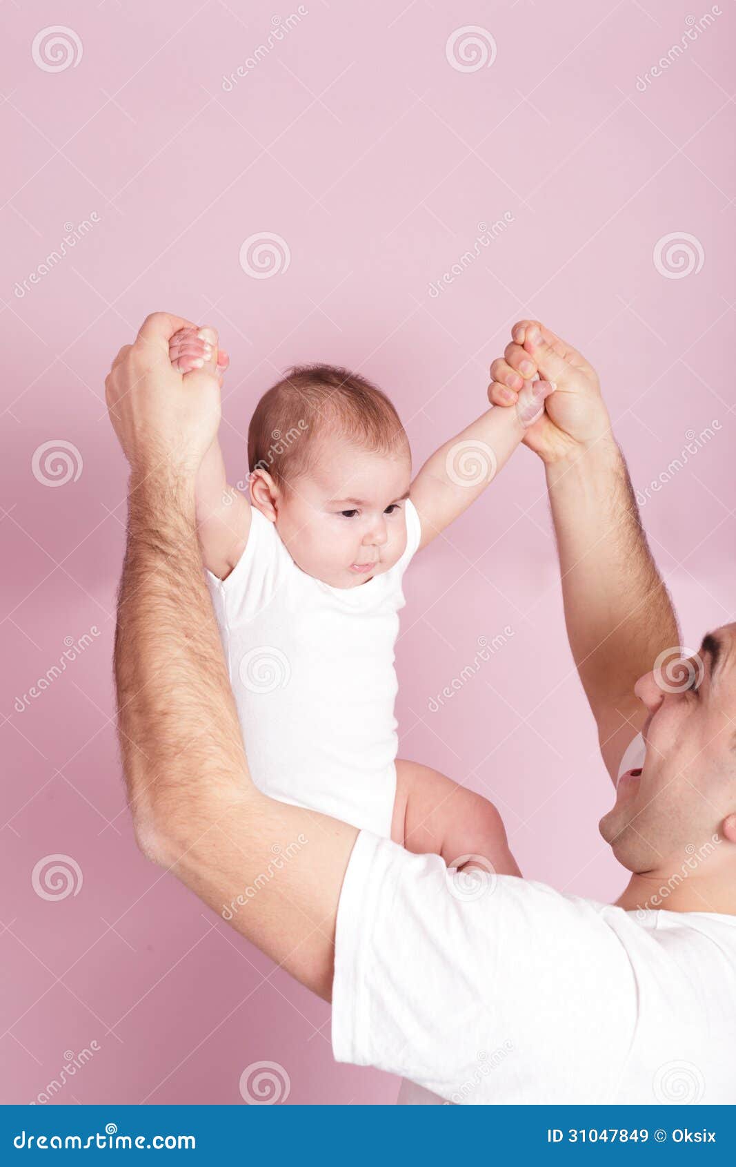 Baby dynamic gymnastics stock image. Image of girl, balance - 31047849