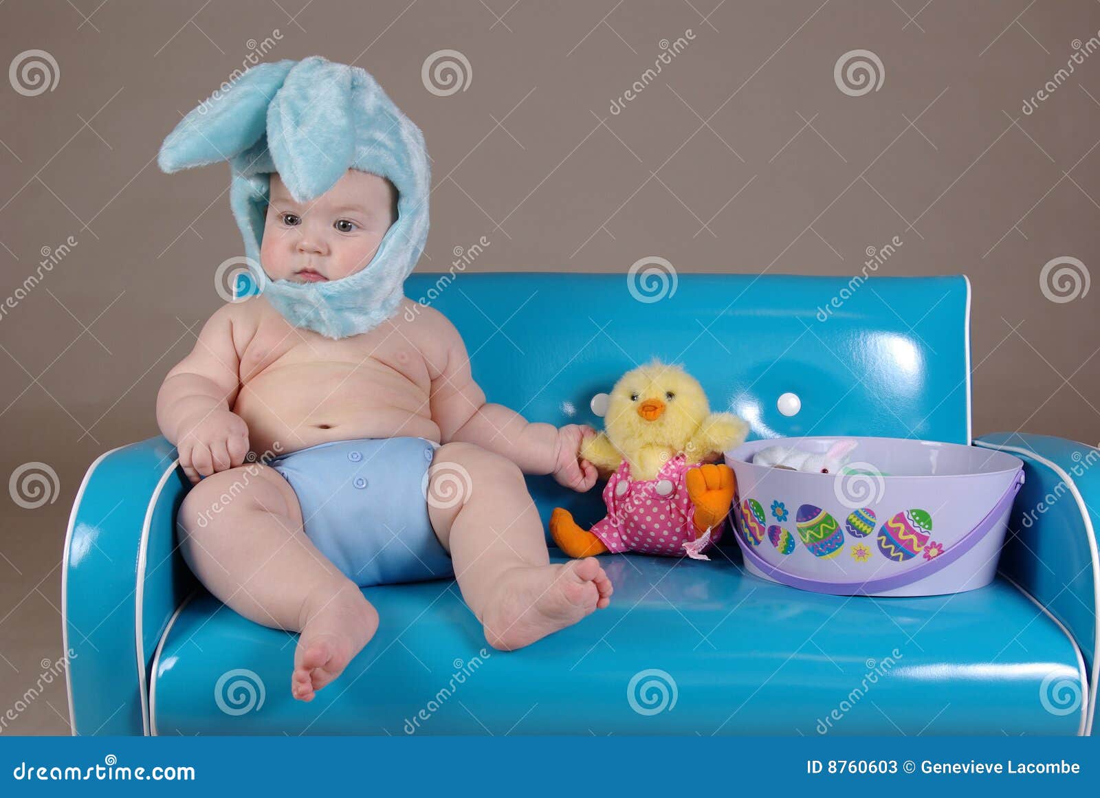 Baby in Easter Bunny Costume Stock Image - Image of costume, bunny: 8760603