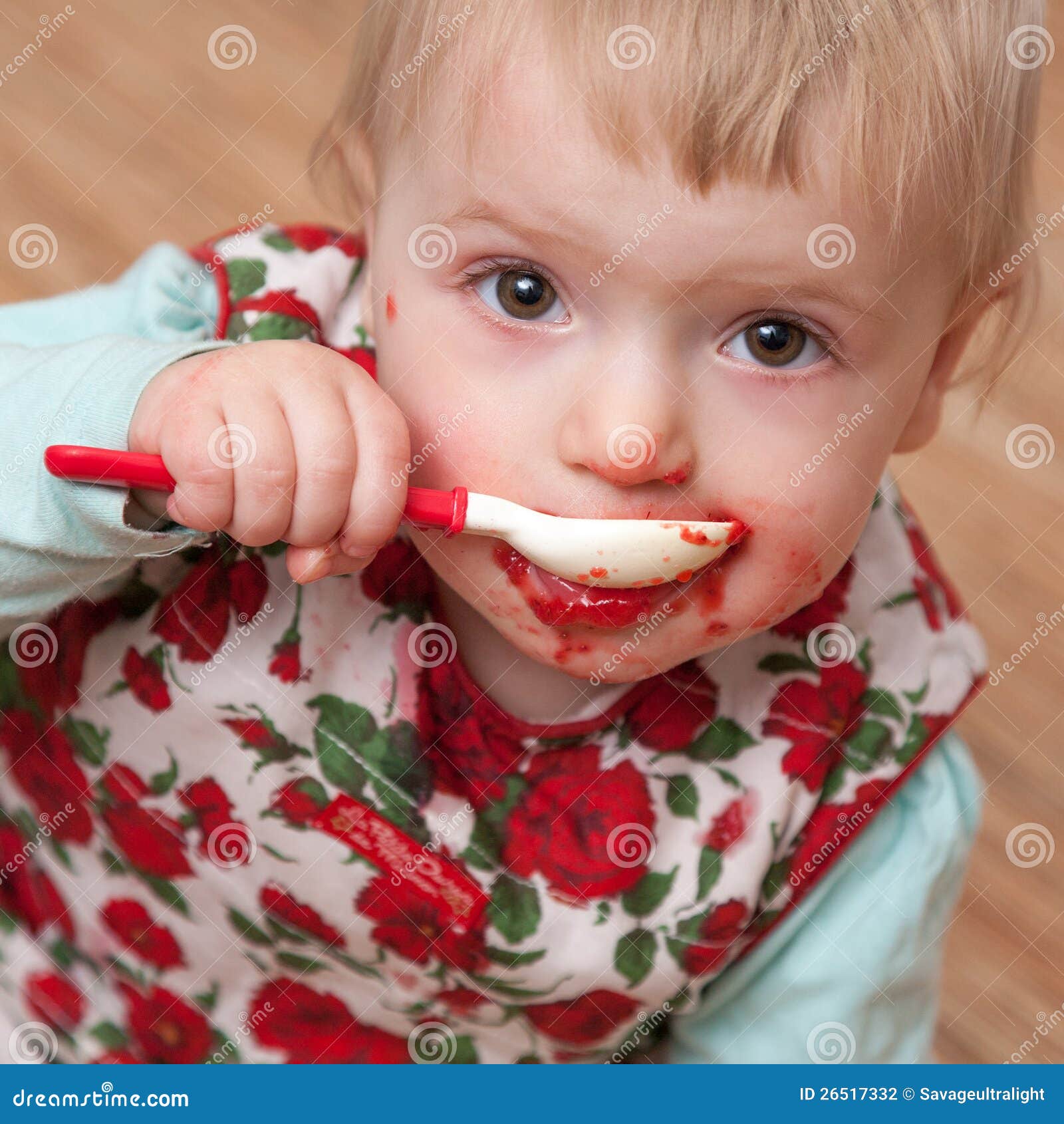 Baby eating stock photo. Image of beautiful, snack, sweet - 26517332