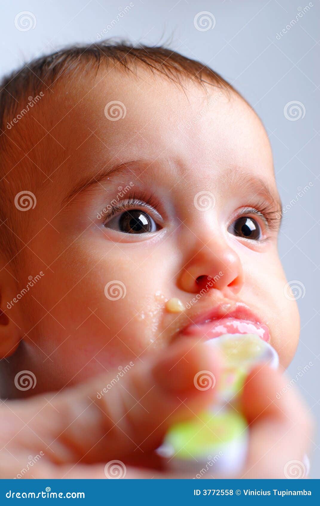 Baby Eating stock photo. Image of young, innocence, newly - 3772558